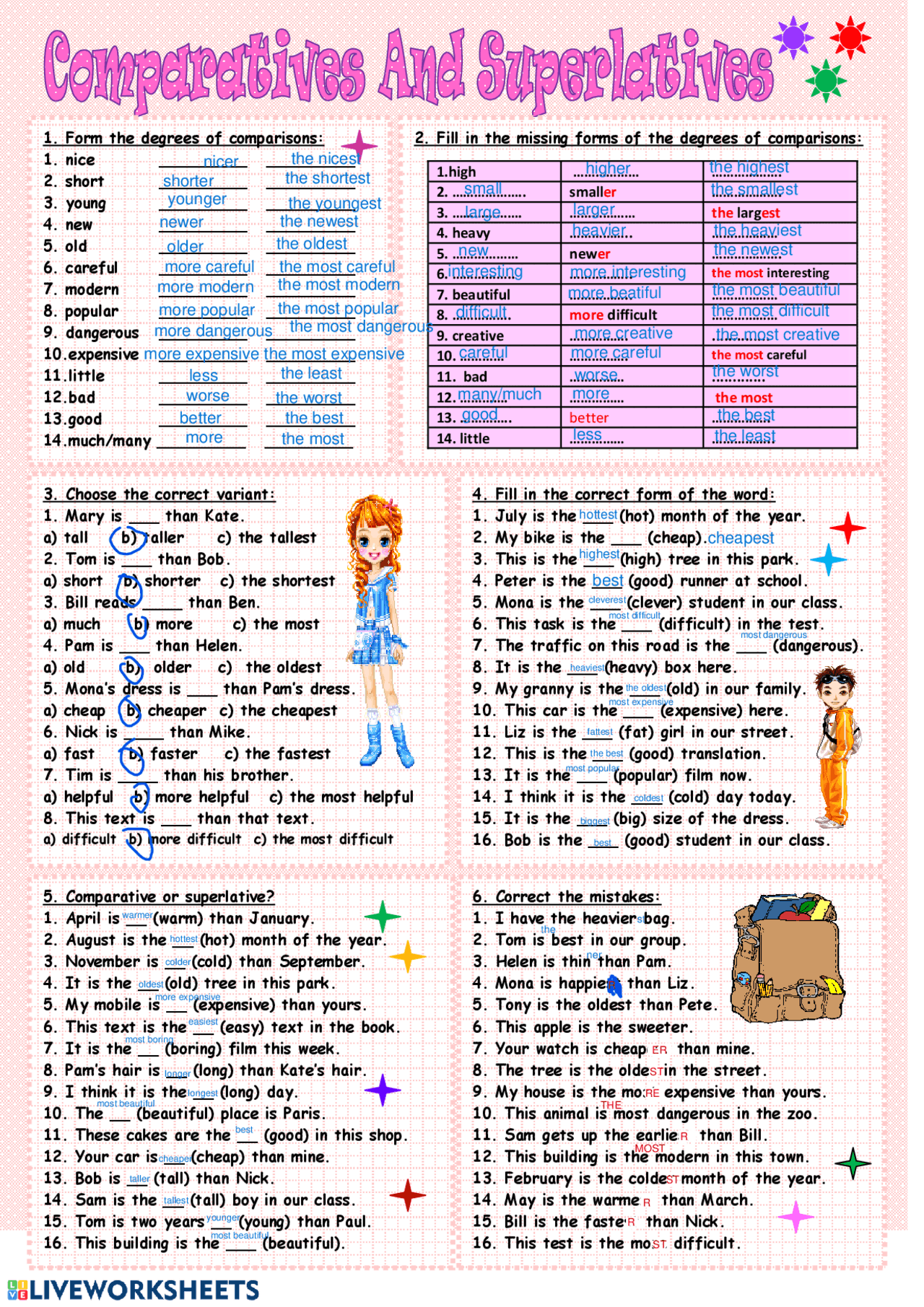 Ejercicios de ingles | Ejercicios de Idioma Inglés | Docsity