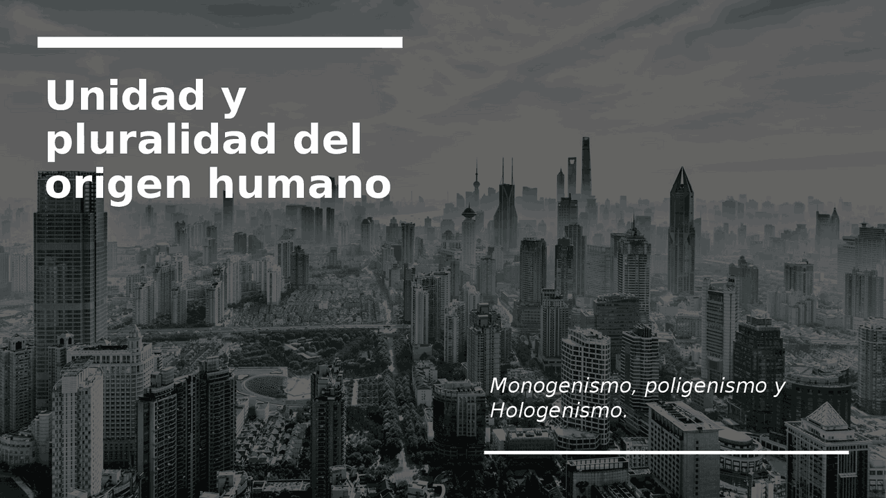 Unidad y pluralidad del ser humano | Diapositivas de Psicología | Docsity