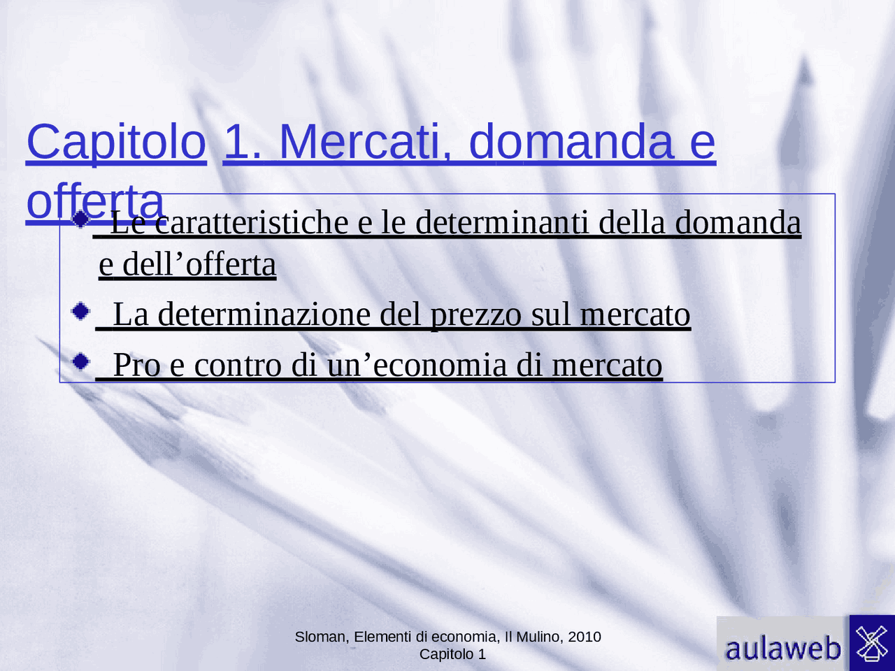 Mercati ,domanda e offerta - Docsity