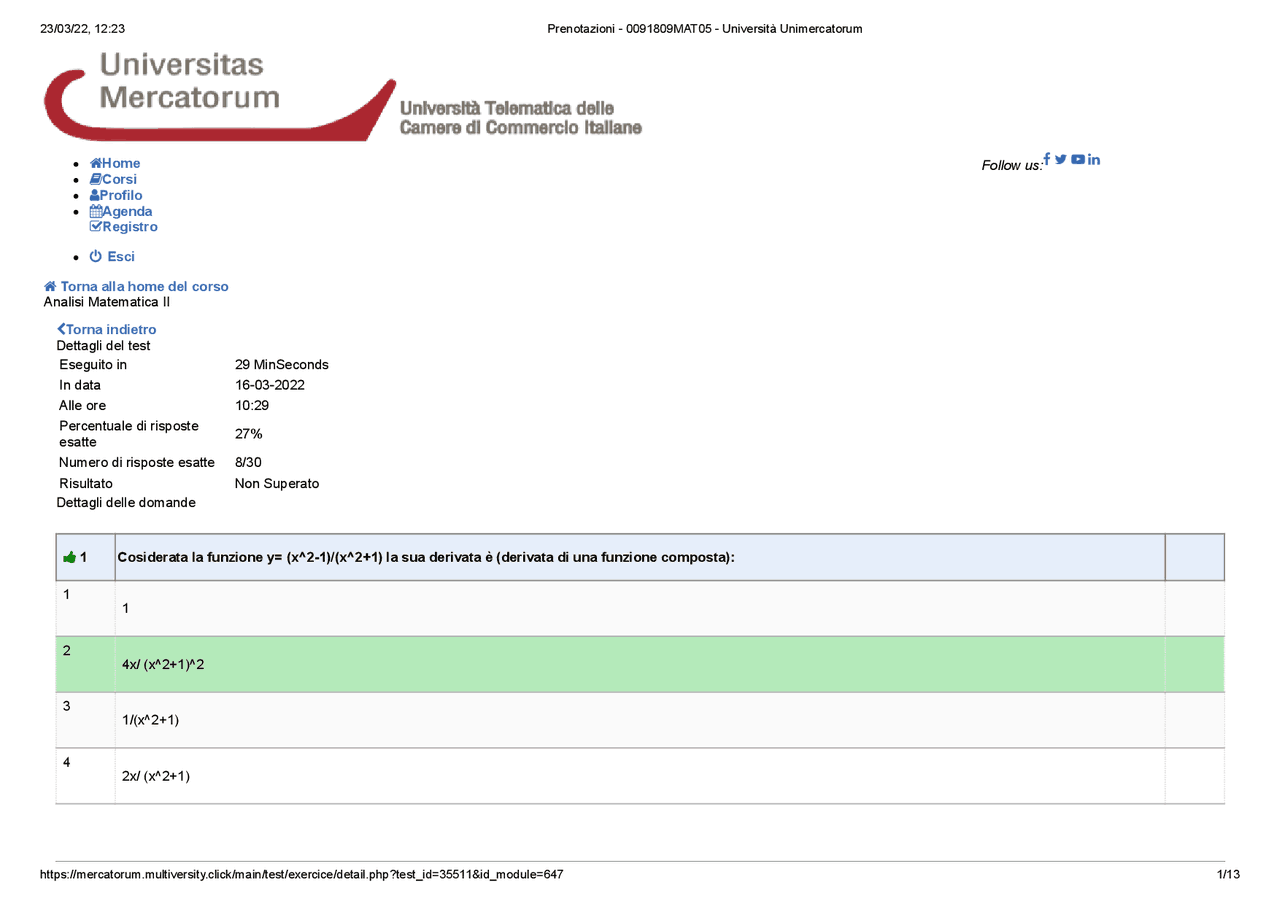 Database Completo Analisi Matematica 2 Ingegneria Gestionale Triennale