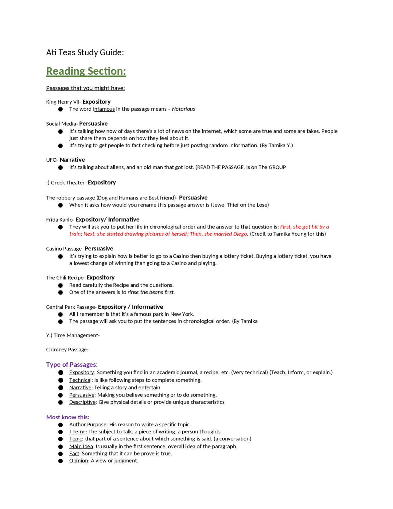 BIOL 1204ATI TEAS Study GuideBIOL 1204ATI TEAS Study Guide | Exercises ...