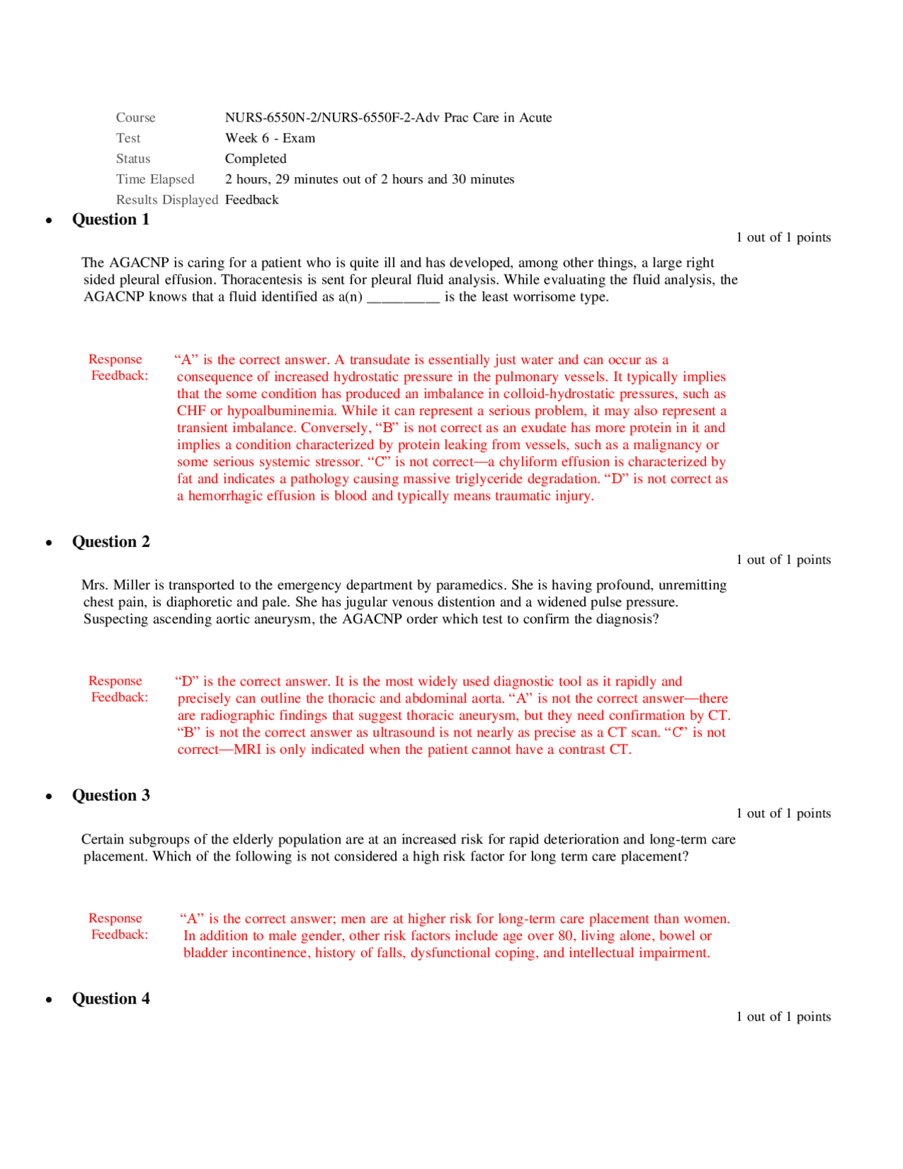 NURS 6550 Midterm Exam 1 - Docsity NURS 6550 Midterm Exam 1 - Docsity