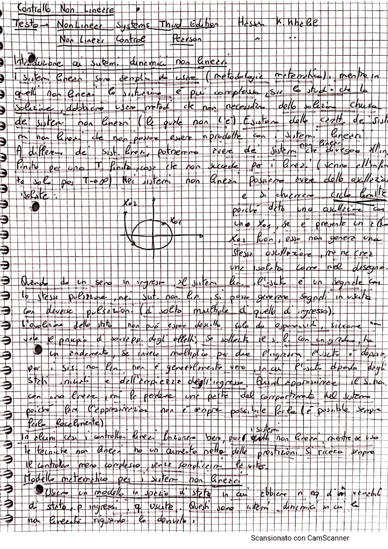 Appunti Controllo Non Lineare Docsity