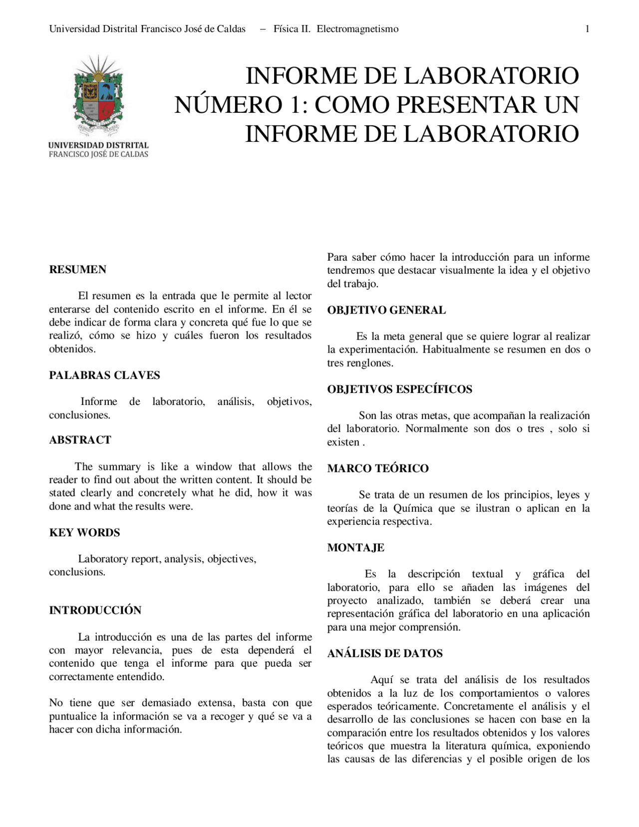 Ejemplo Formato Ieee Para Informes De Laboratorio Hot Sale | www.pacificproductsandservices.com