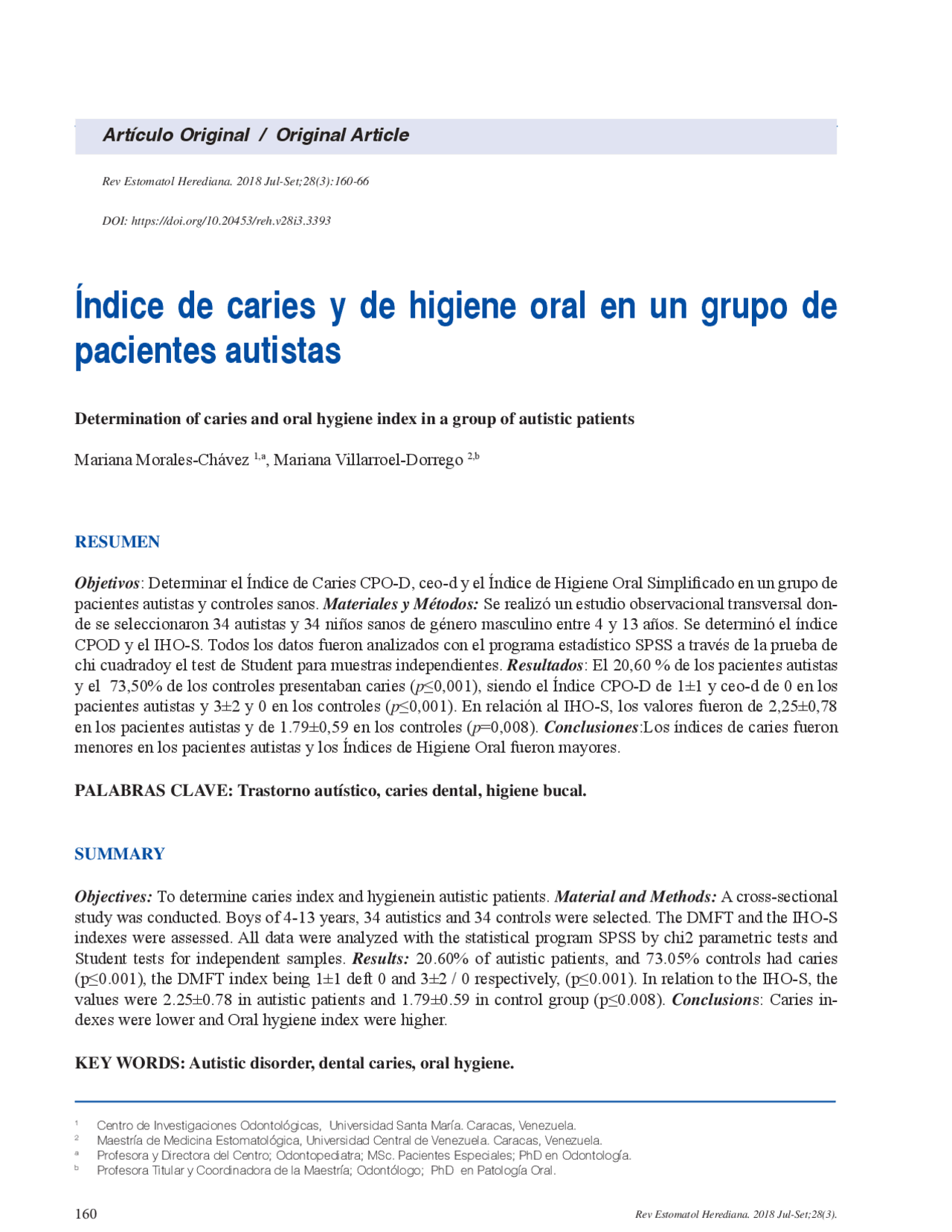 Indice CPO-D para las caries - Docsity