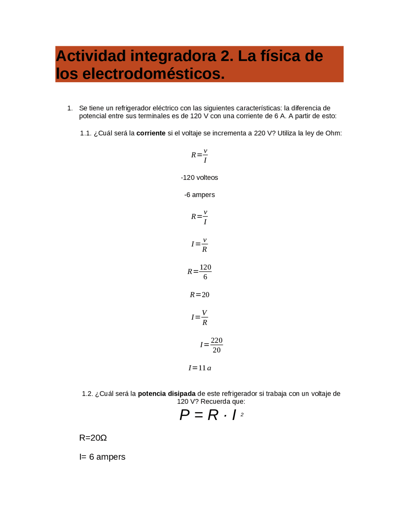 Actividad integradora 2. Módulo 12. - Docsity