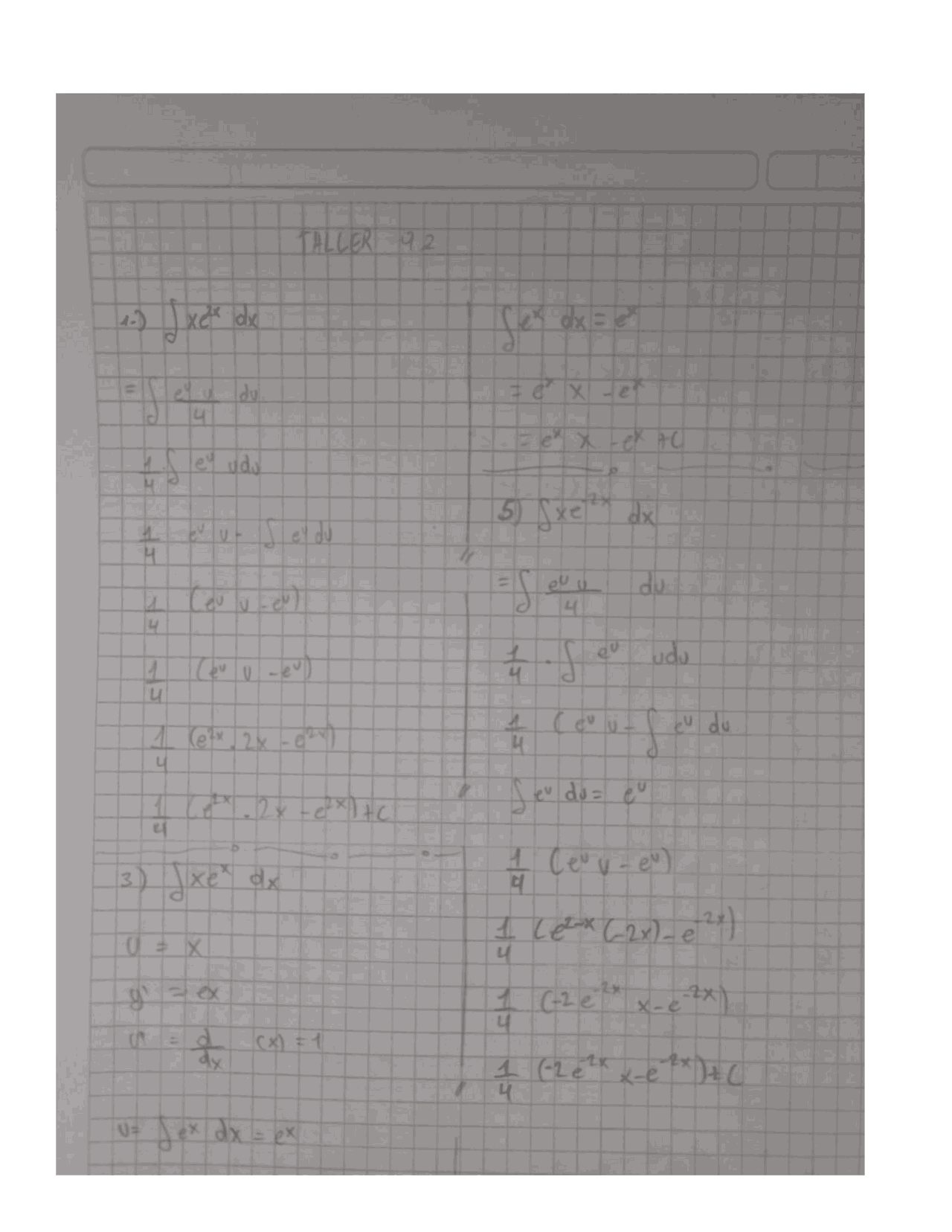 Ejercicios Calculo Integral Docsity