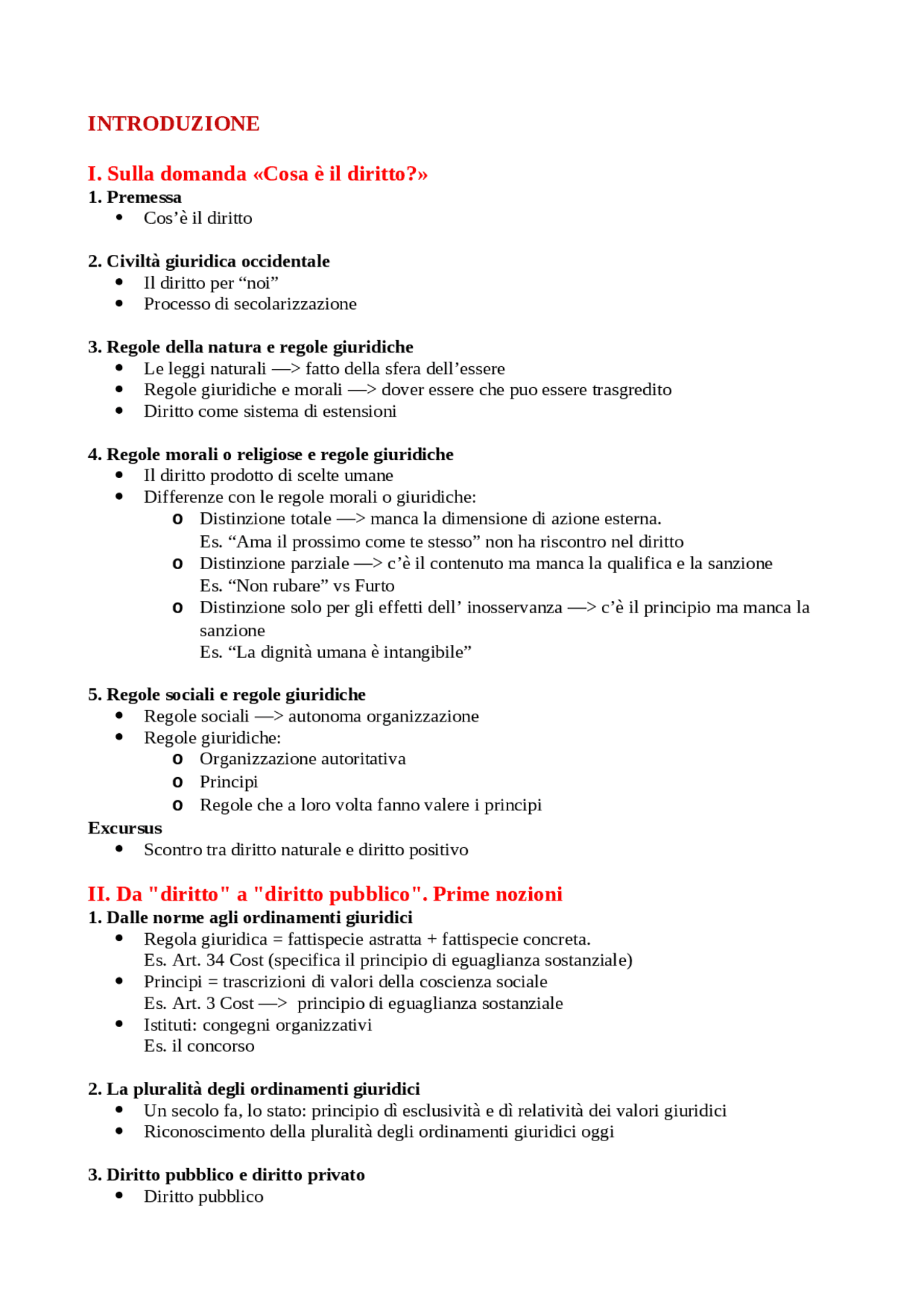 Schemi Riassuntivi Manuale Di Diritto Pubblico Cesare Pinelli Docsity