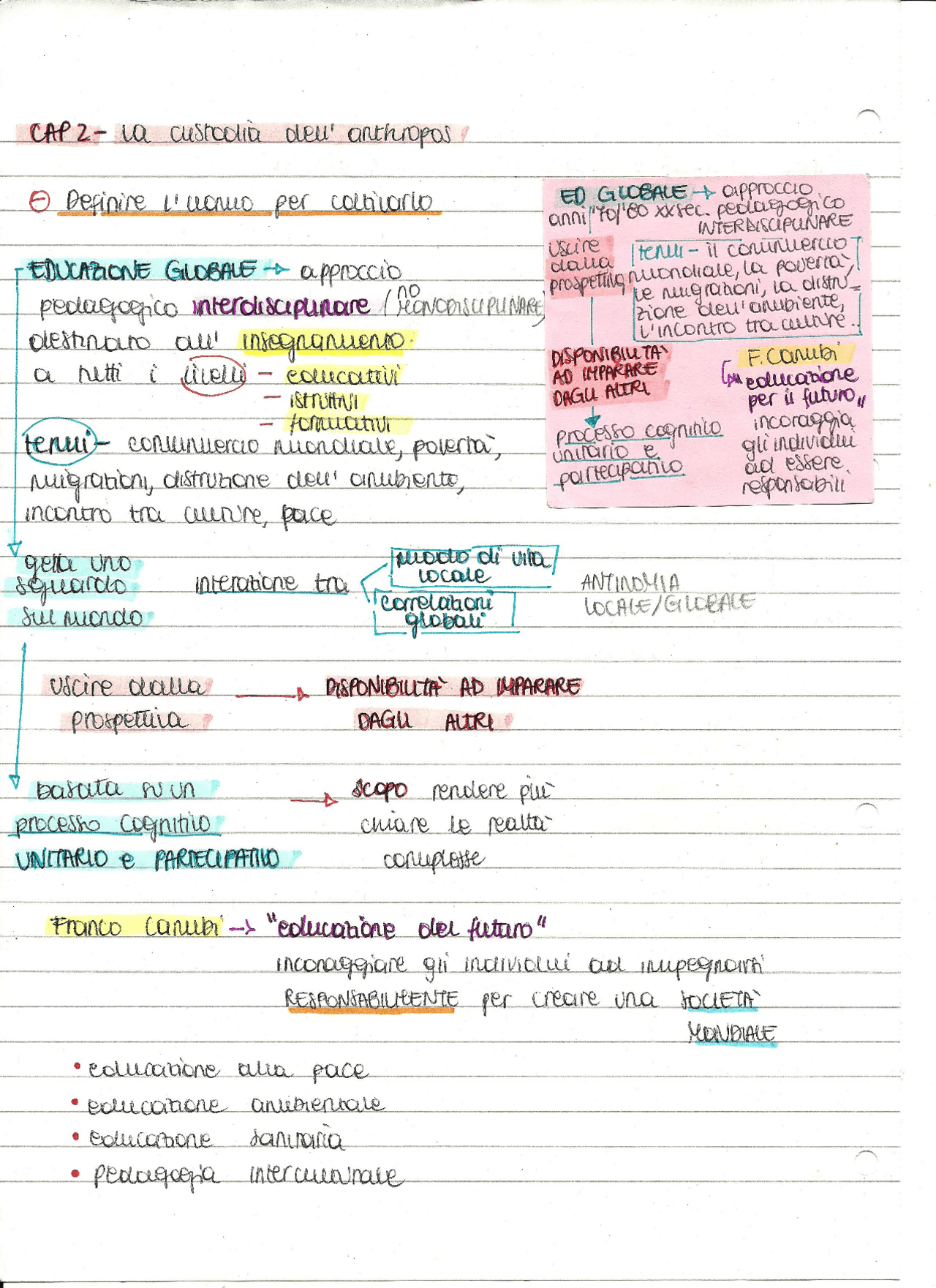 Appunti Del Libro Elementi Di Filosofia Delleducazione Docsity