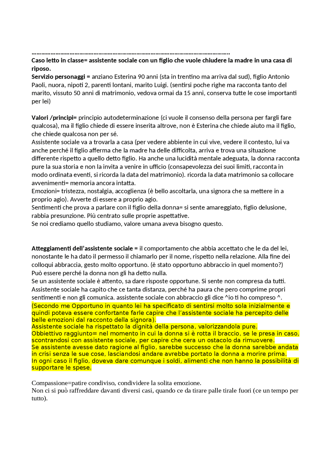 Come Si Comporta Assistente Sociale Docsity