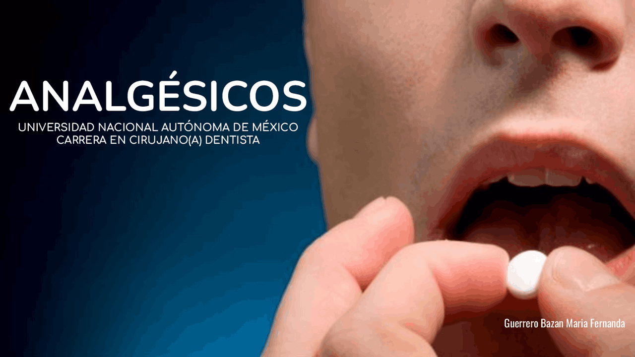 AnalgÉsicos En La Practica OdontolÓgica Docsity