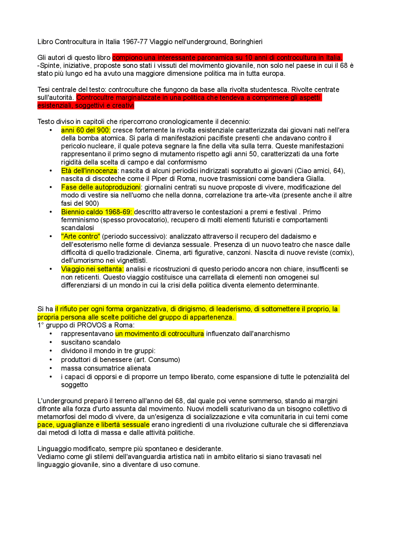 Riassunto Libro Parte Monografica Docsity