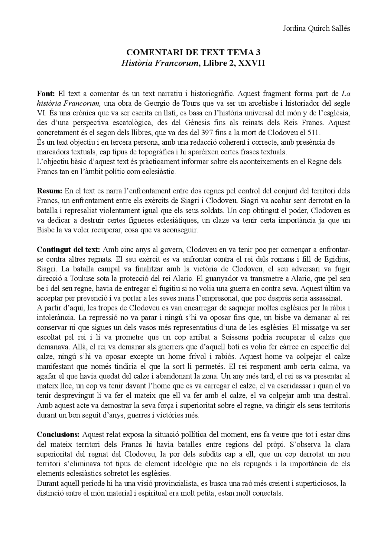 Comentari De Text De Historia Medieval Docsity