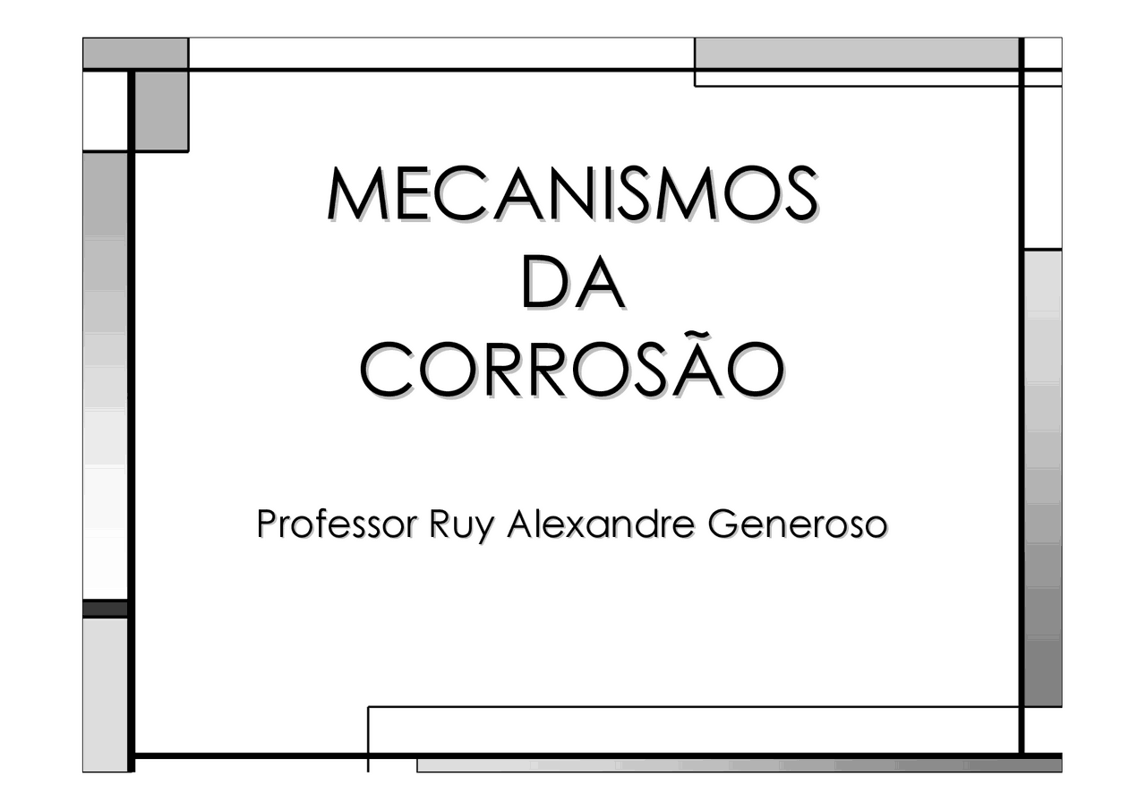 Corrosão De Materiais Metalicos Docsity