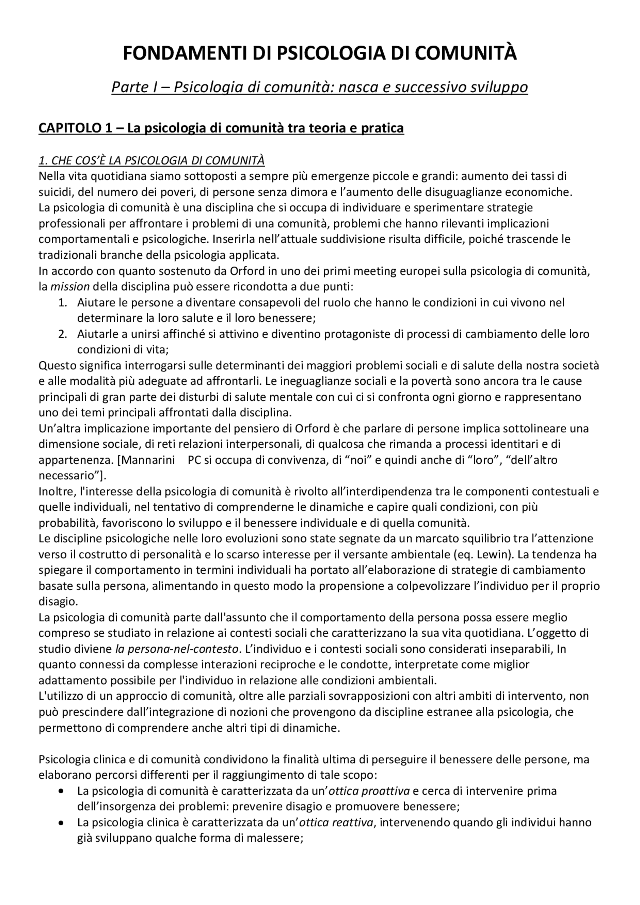 Psicologia Sociale Riassunto Docsity