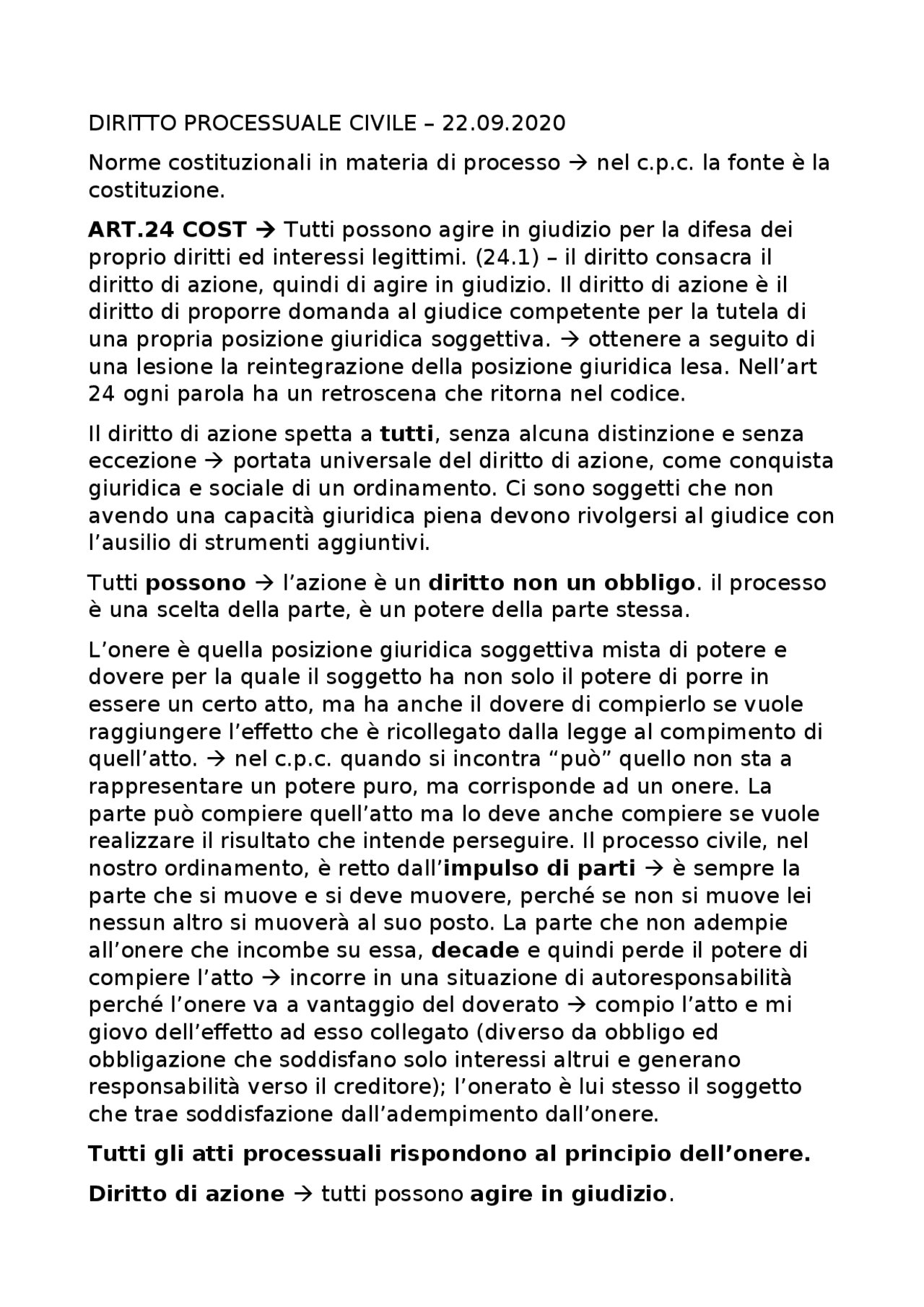 Appunti Diritto Processuale Civile Biavati Docsity