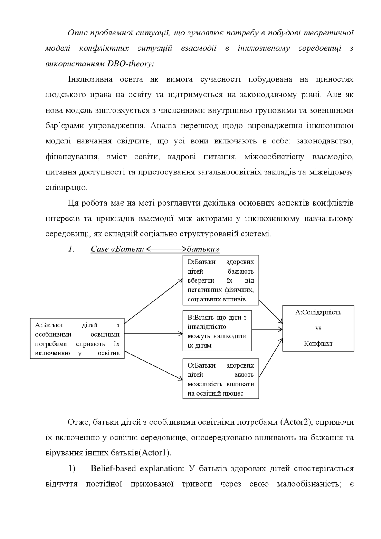 Кейсы Dbo теории инклюзивного образования Docsity