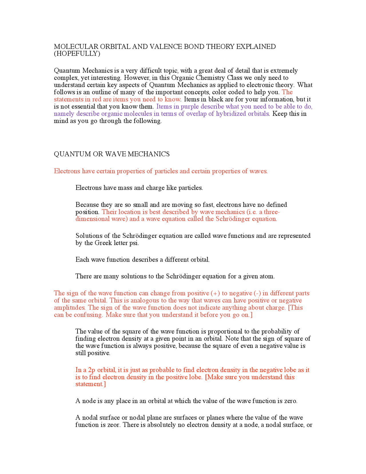 Molecular Orbital And Valence Bond Theory Docsity