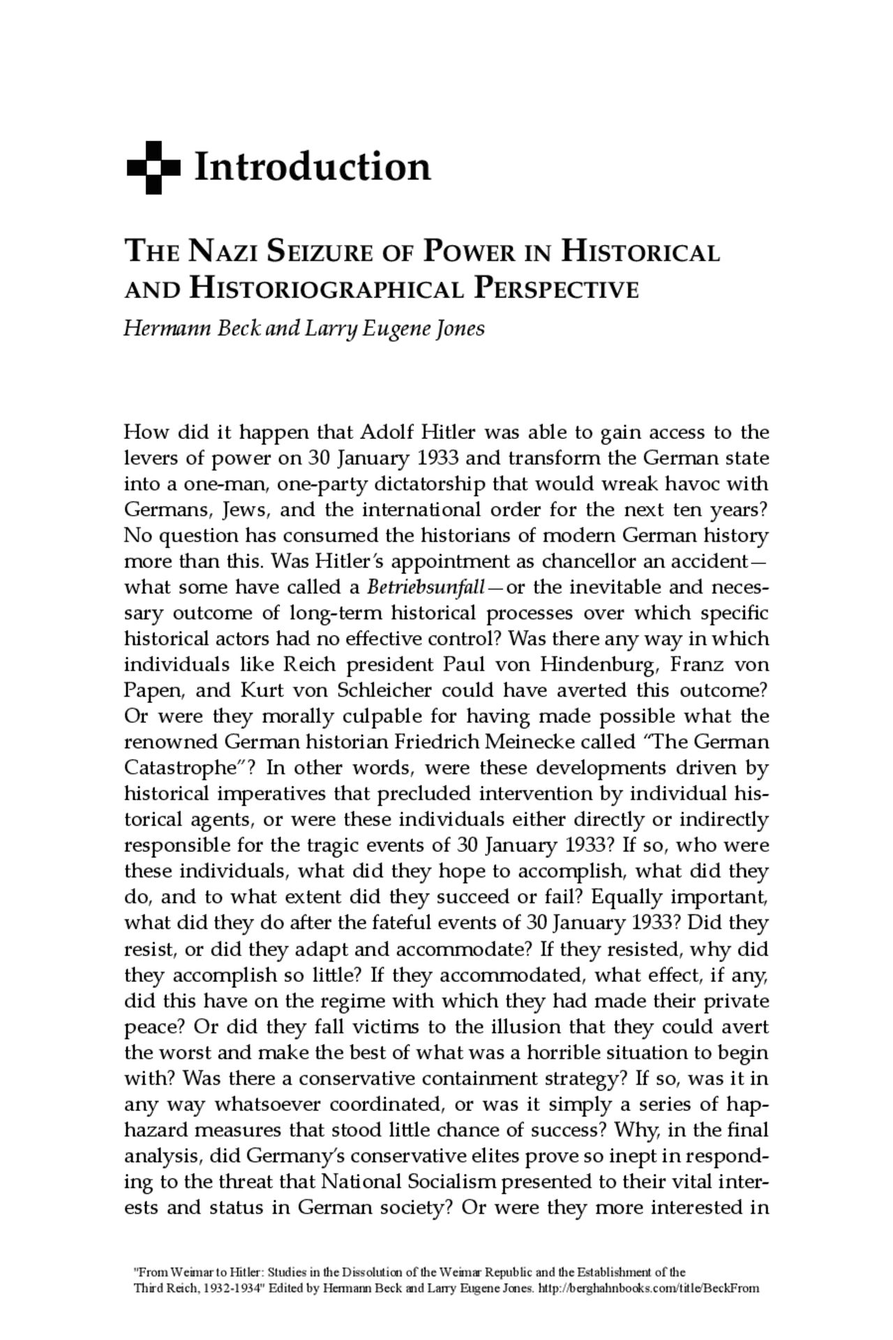 The Road to Nazi Power: A Historical Analysis of the Weimar Republic's ...