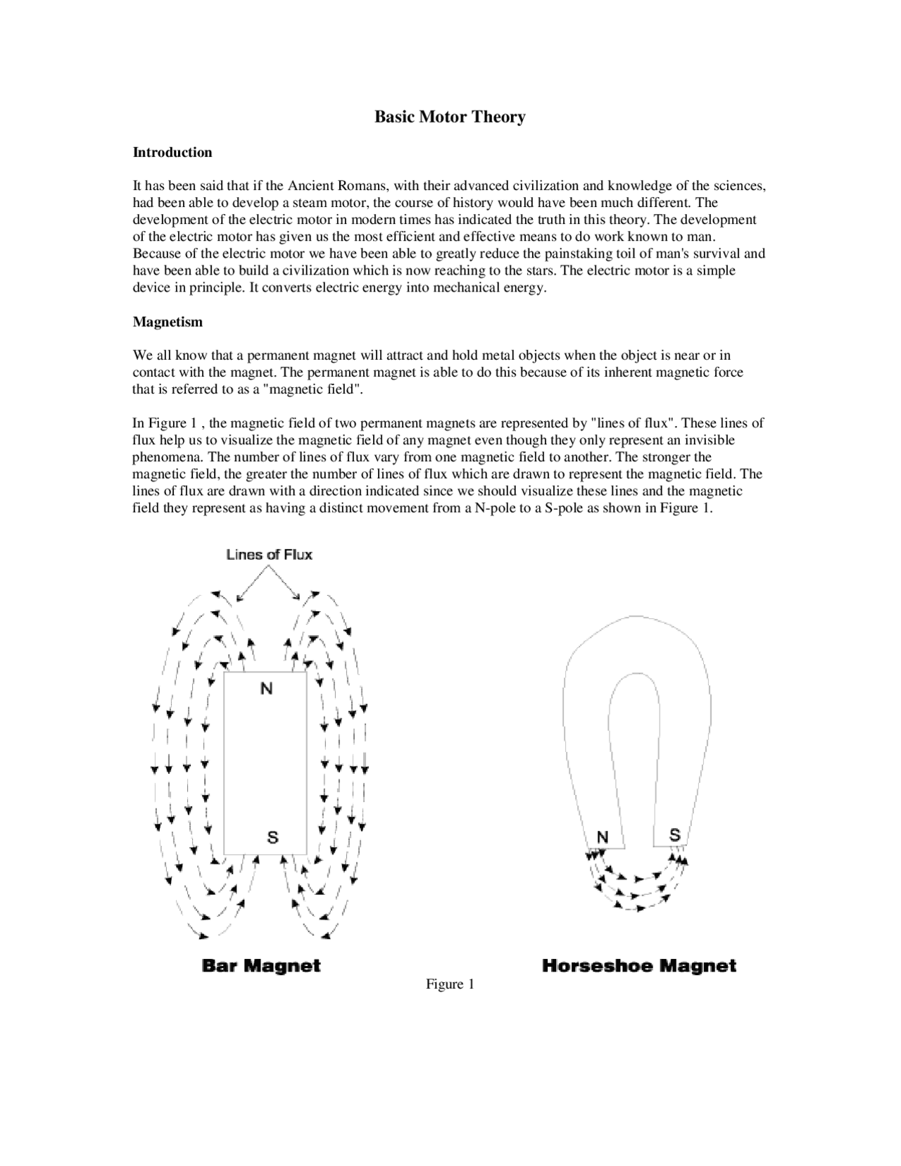 Fundamentals of Electric Motors: Magnetism and Motor Principles ...