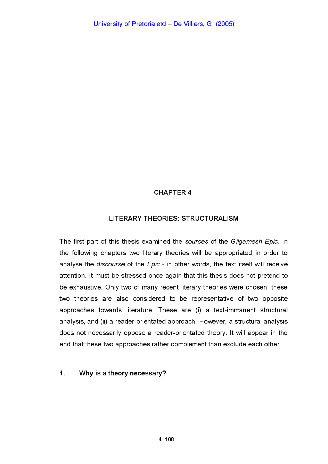 Literary theory about structuralism - Docsity