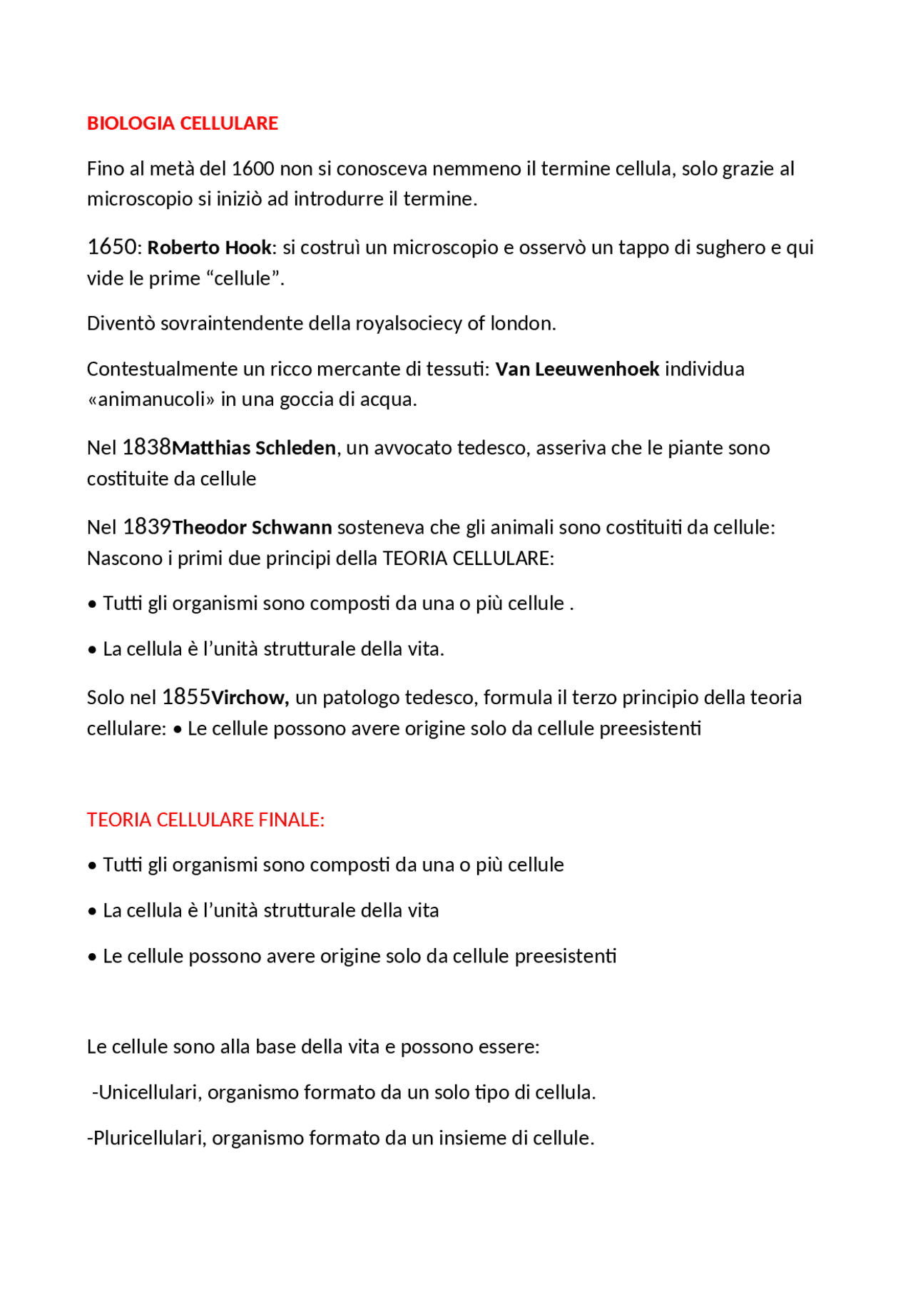 Appunti Biologia Infermieristica Docsity