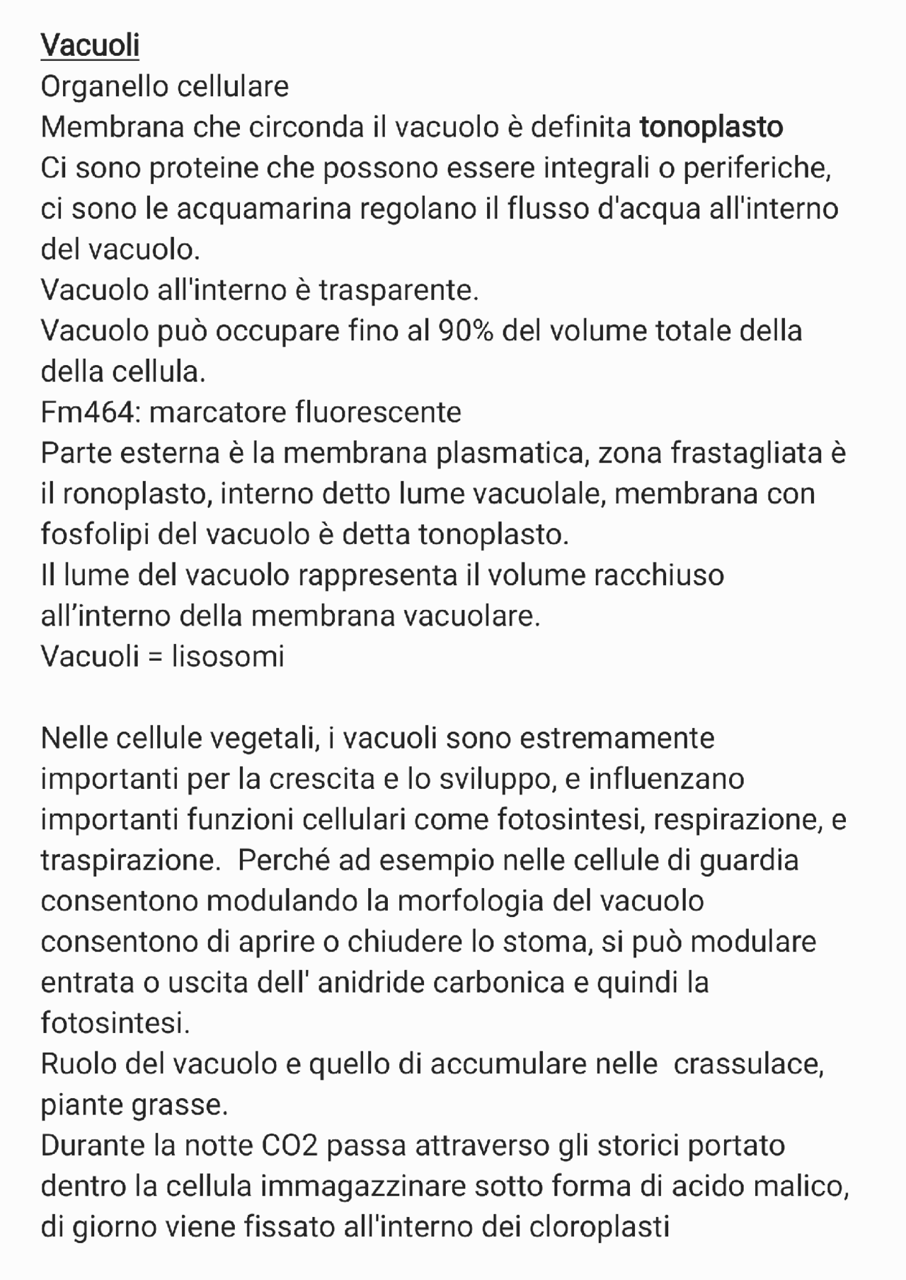 Appunti 3 Lezione Botanica Docsity