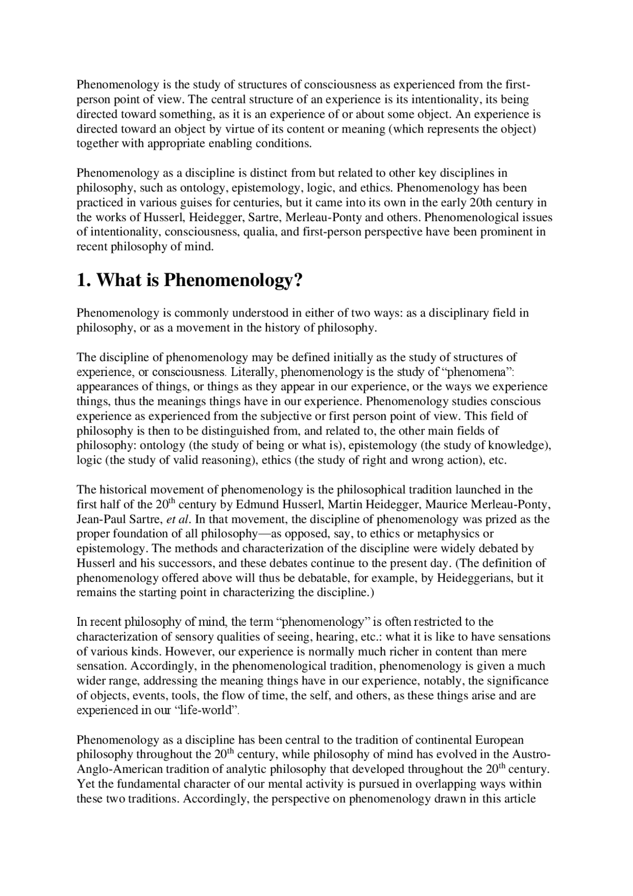 Phenomenological theory - Docsity