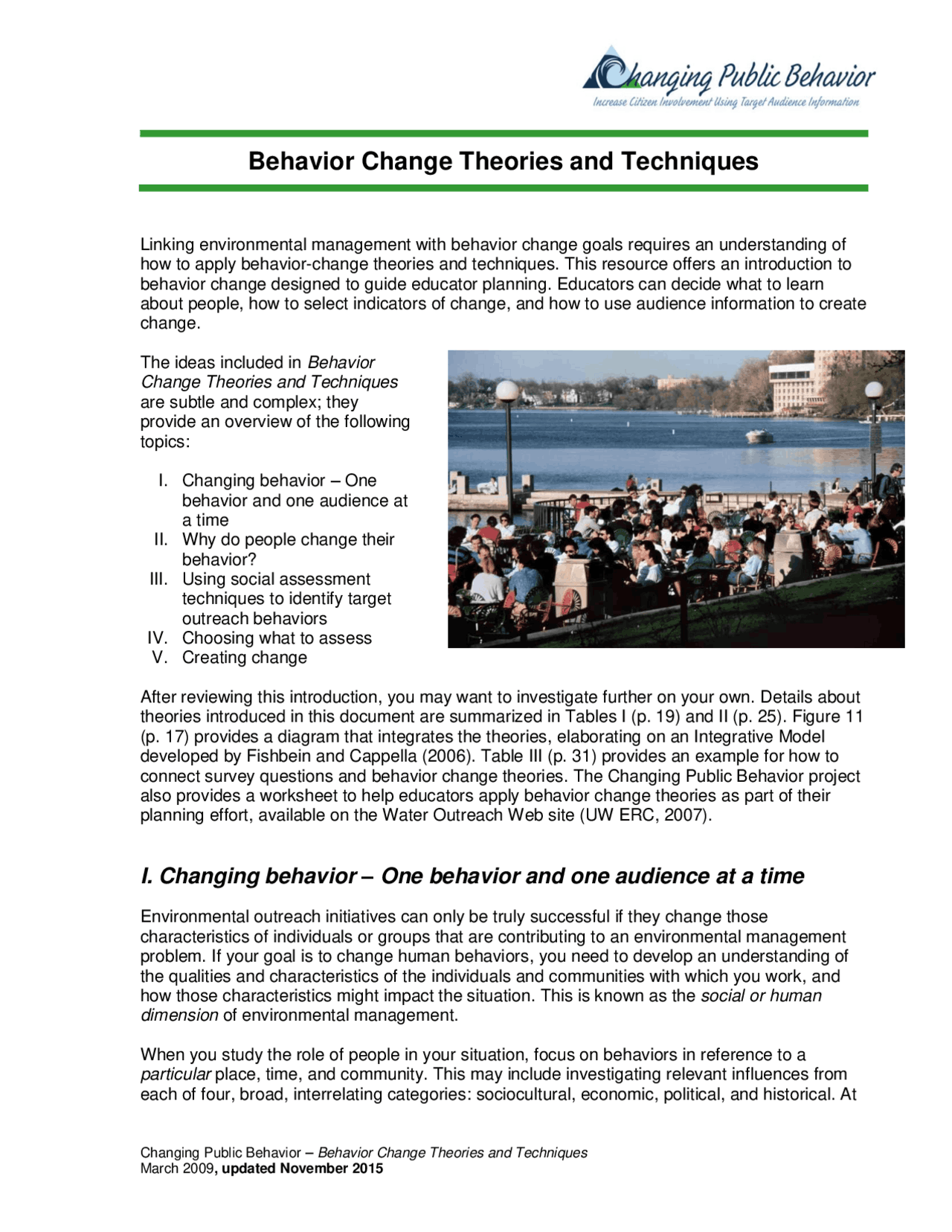 Behavior Theories and Techniques - Docsity