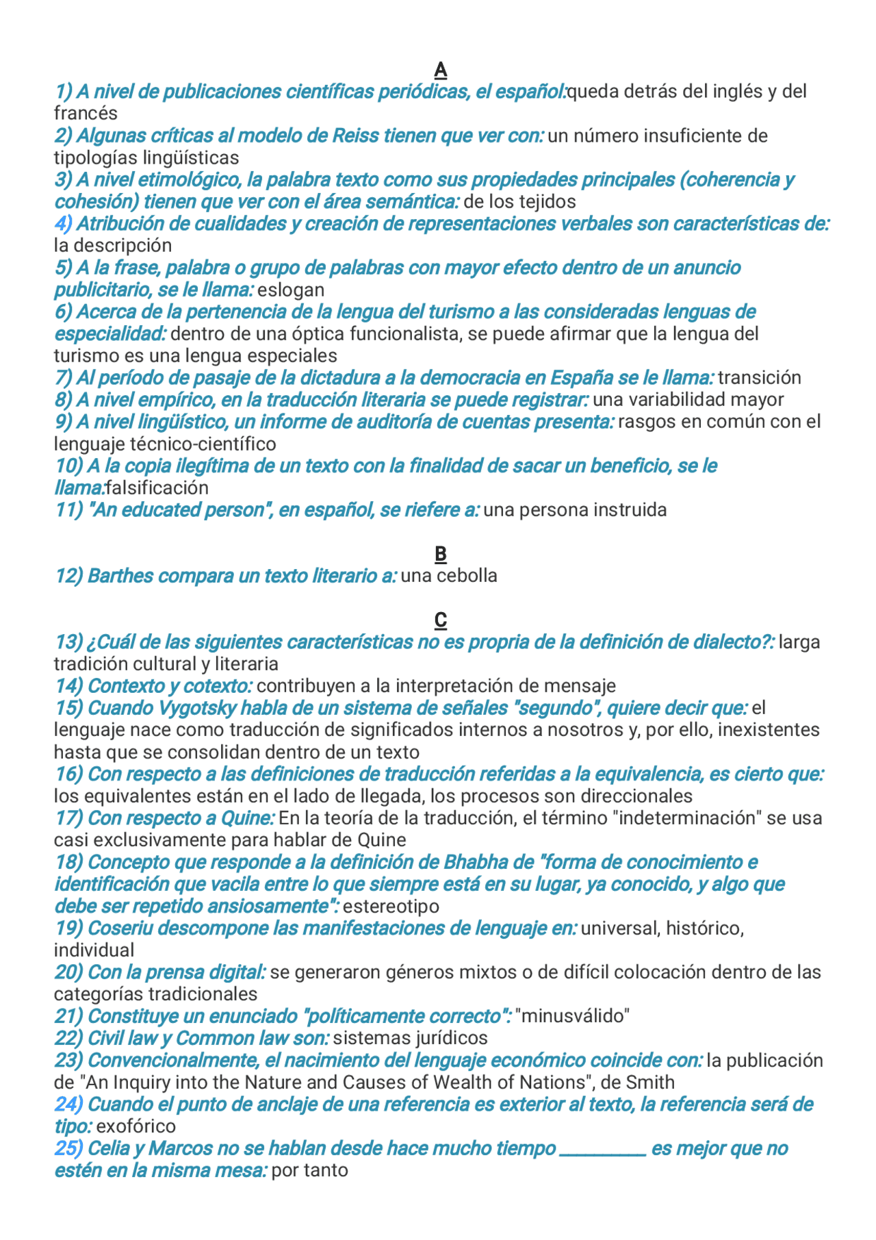 Paniere Mercatorum 2022 Lingua Spagnola 3 Facoltà L 12 L12 Lingue E