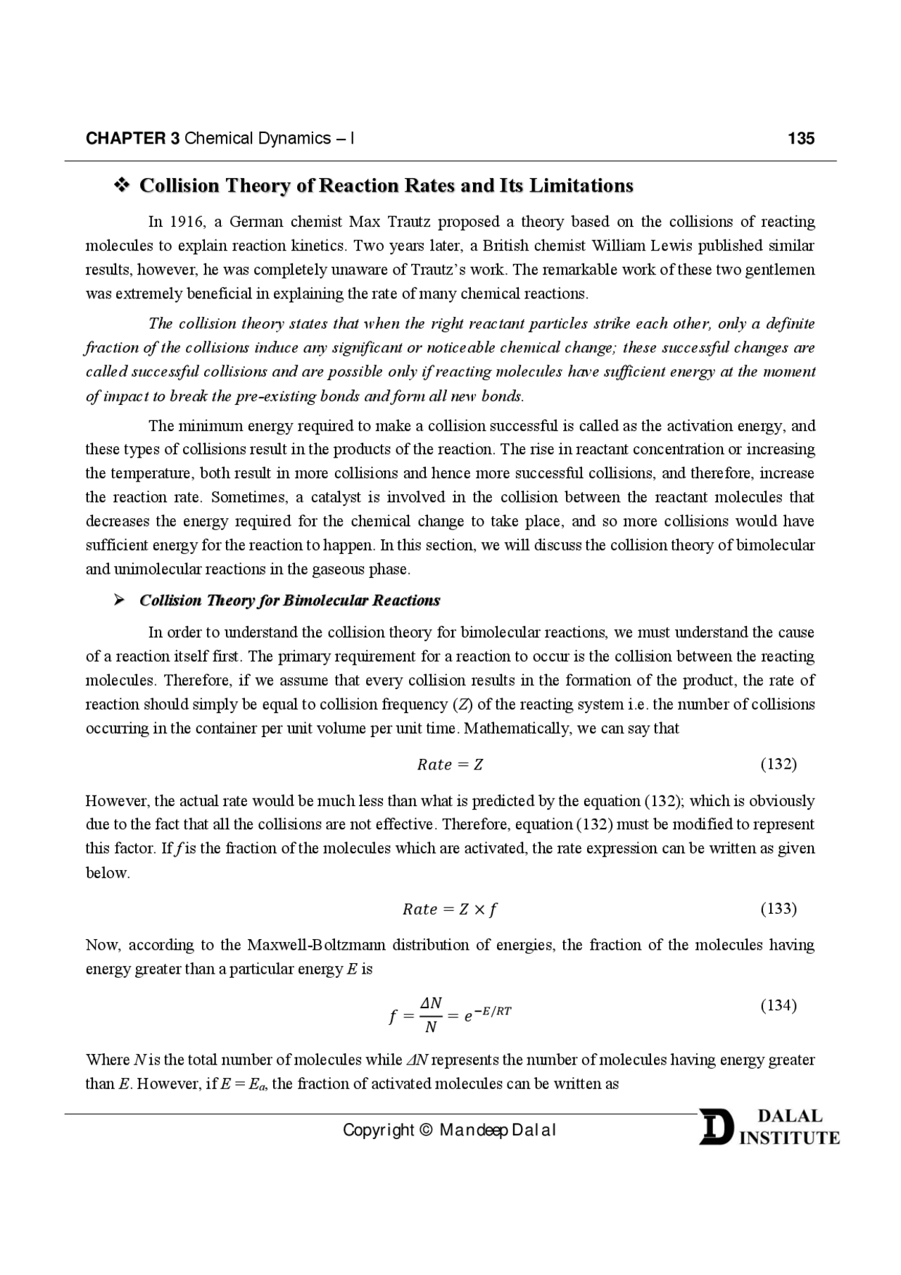 Collision theory of Reaction Rates and its Limitations - Docsity