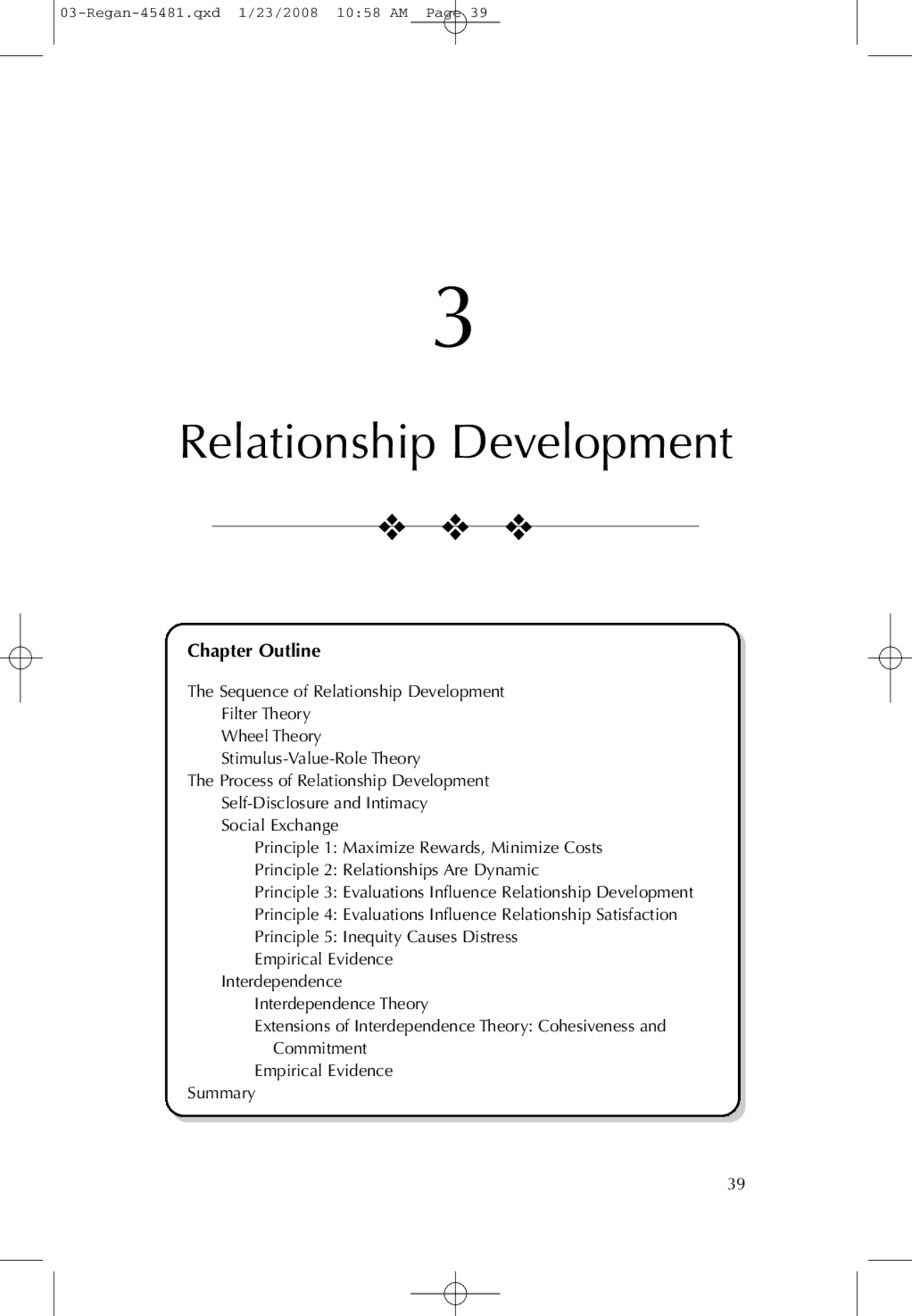 Relationship Development Docsity