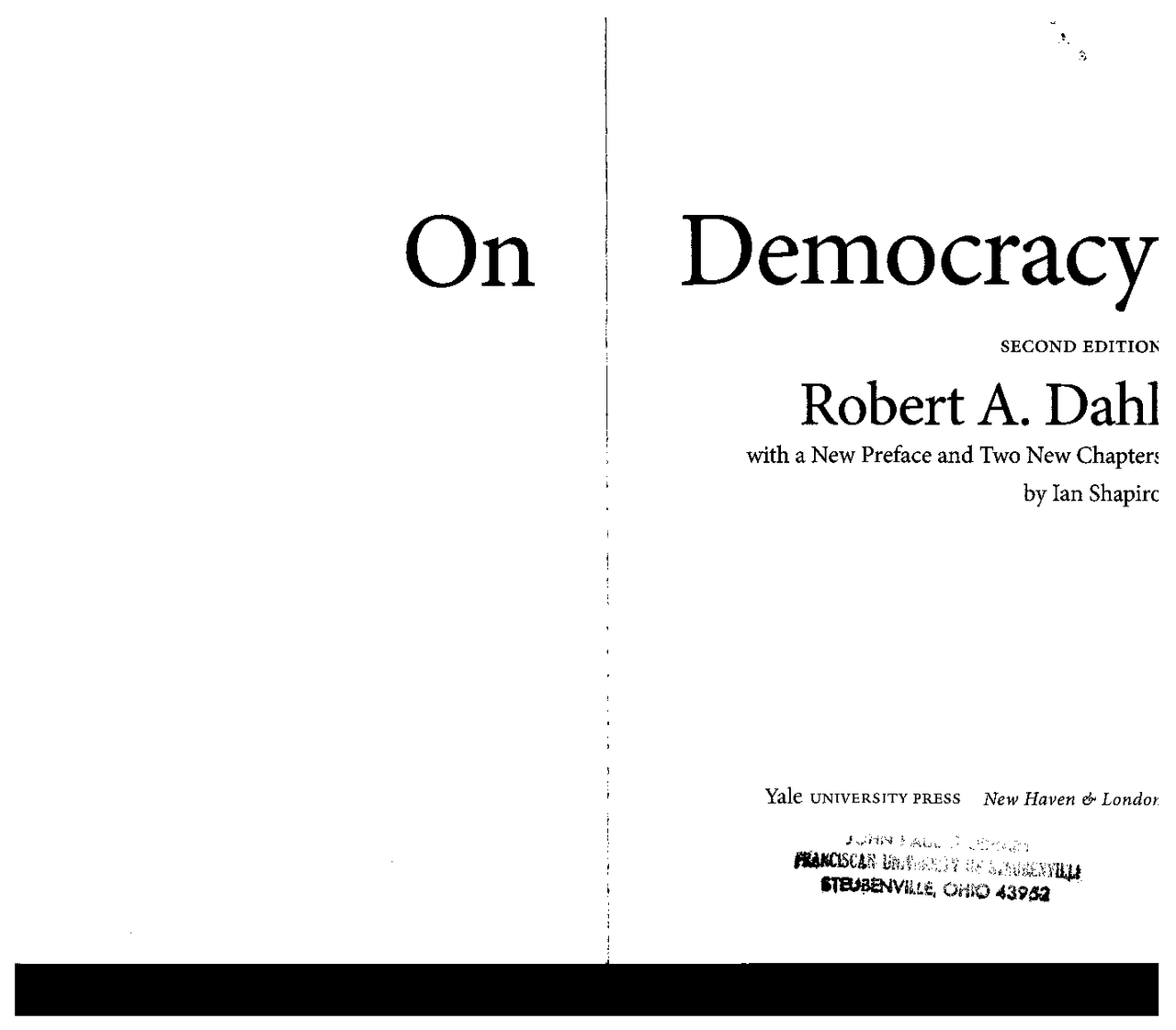 On democracy by robert A.dahl - Docsity