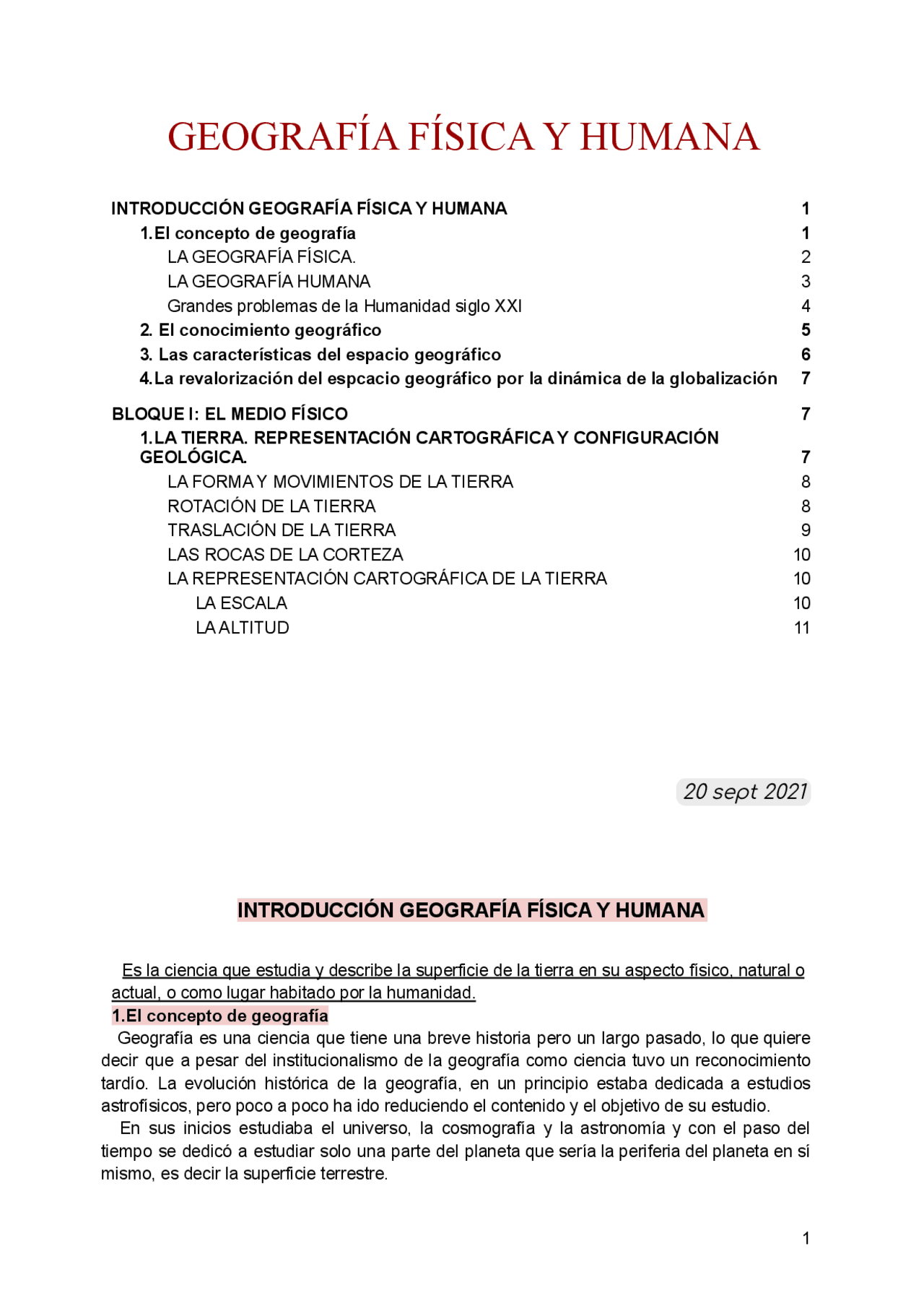 Geografía Física y Humana: Concepto, Objetivos y Temas | Apuntes de ...