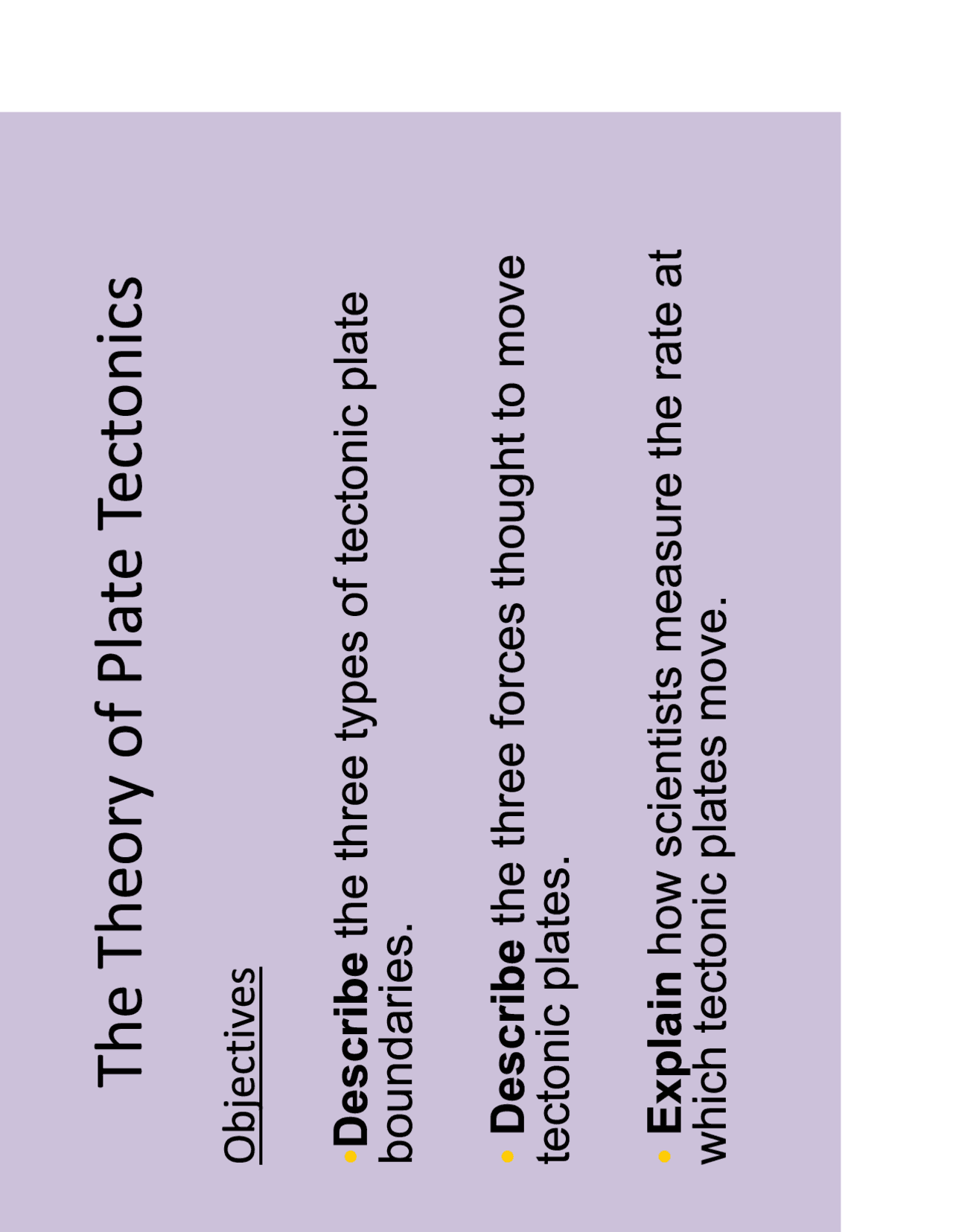 Theory of Plate Tectonics - Docsity