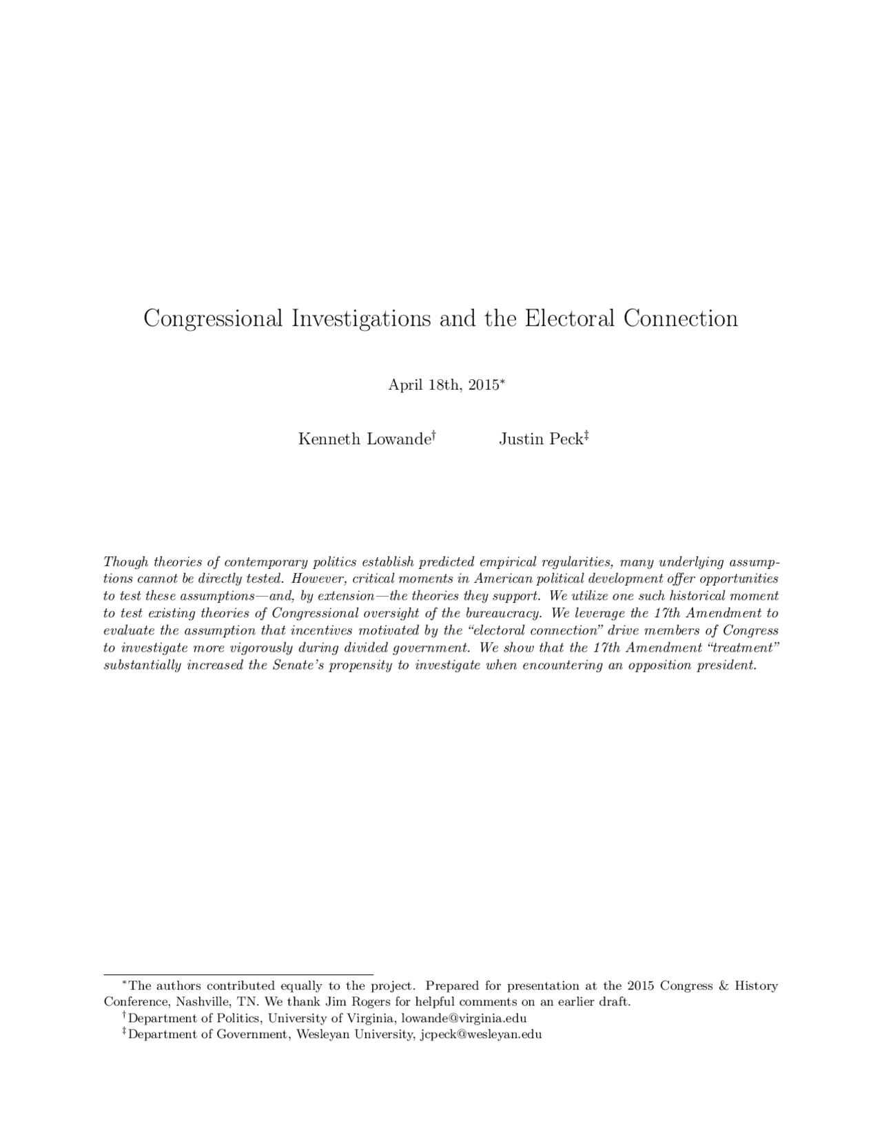 Mayhew congress the electoral connection summary | Summaries Political ...