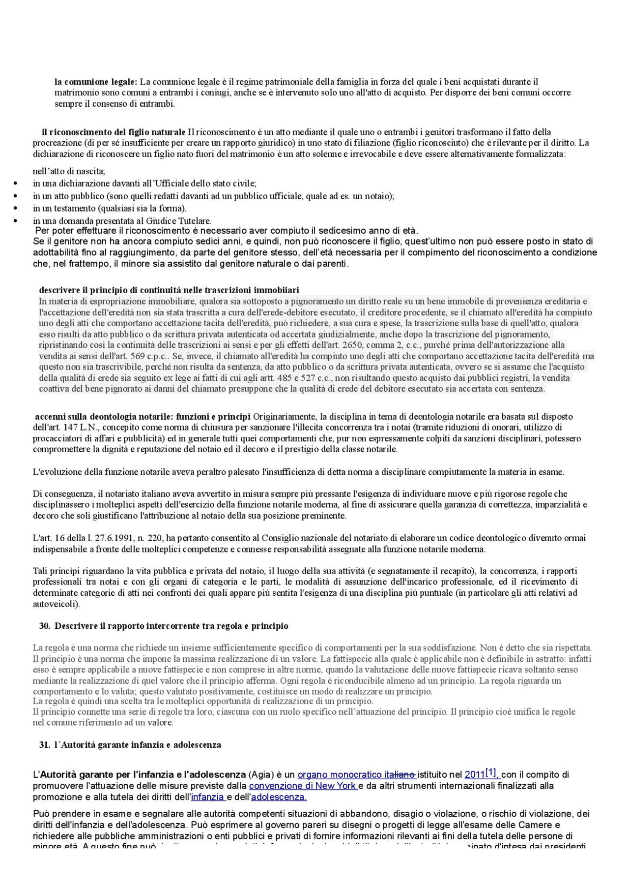 Paniere Diritto Privato - eCampus | Panieri di Diritto Privato - Docsity