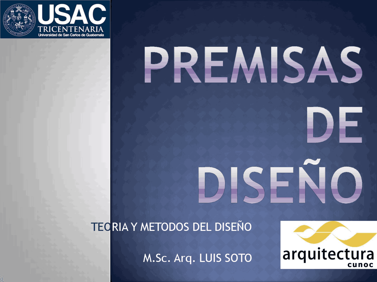 Premisas de Diseño y proceso de elaboracion de proyectos | Esquemas y ...