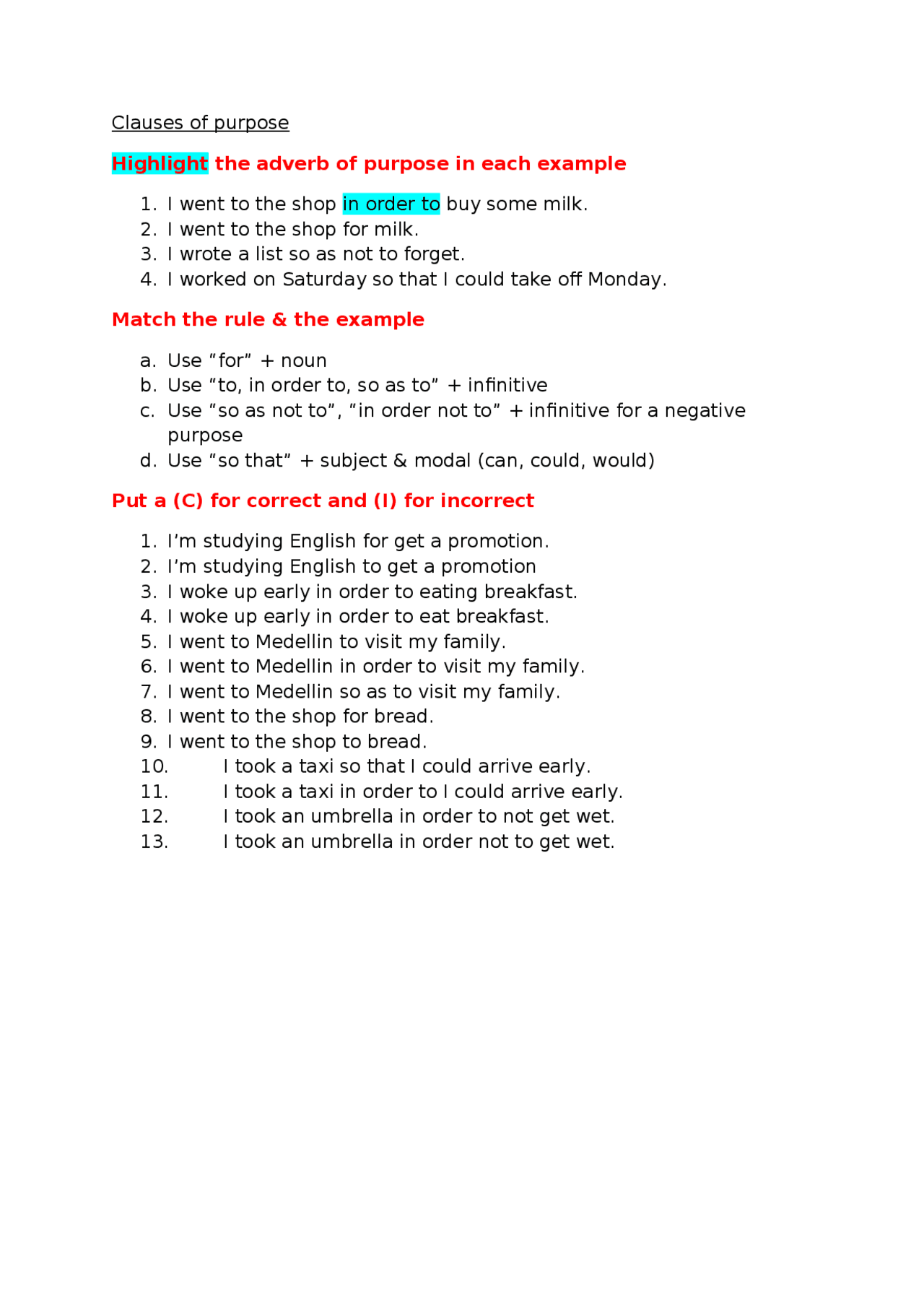 CLAUSES of contrast en ingles - Docsity