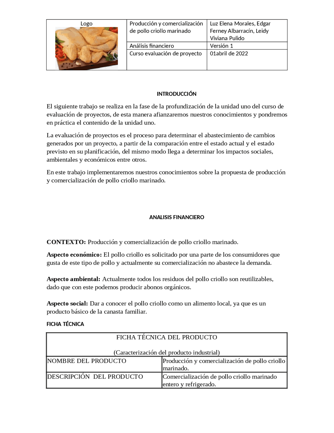 Analisis de prefactibilidad - Docsity