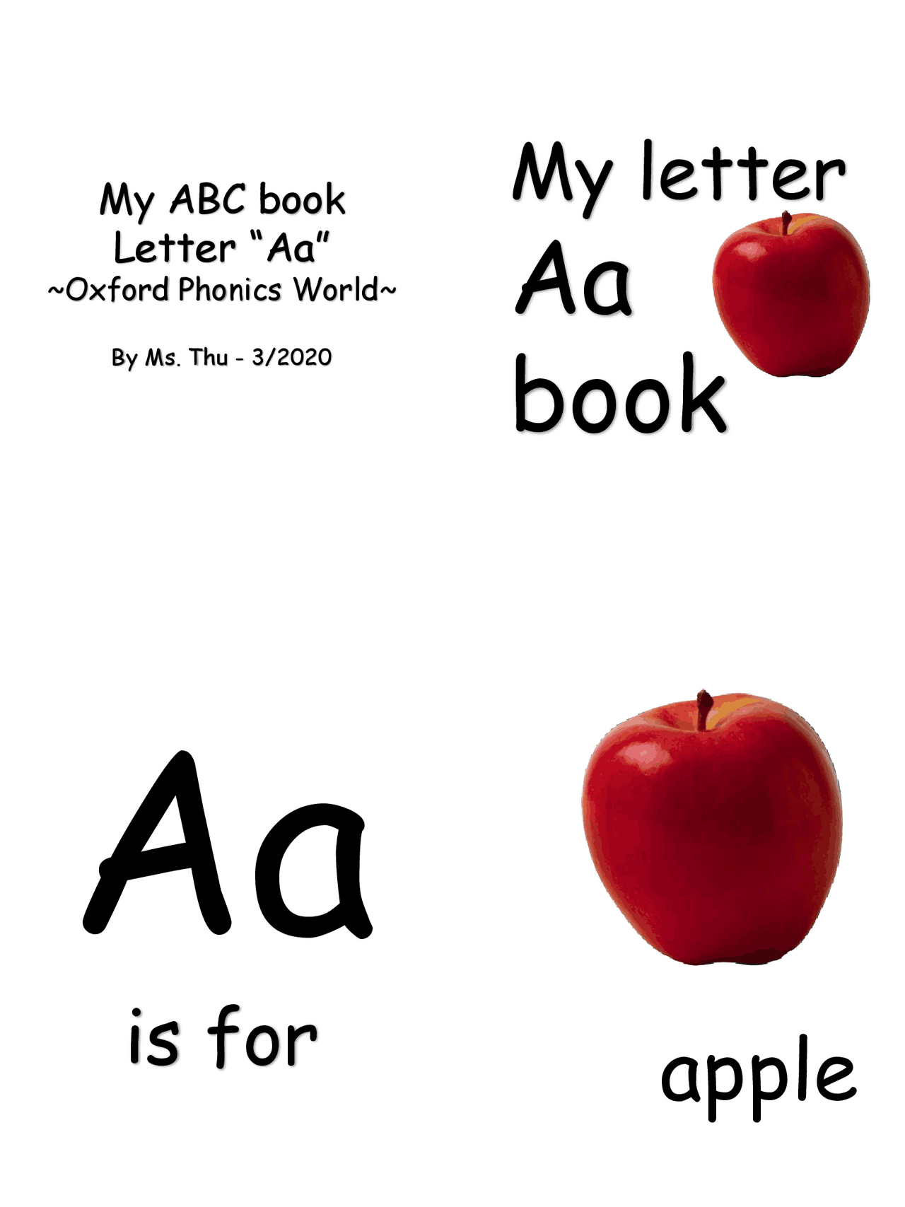 Book Flash Card for Kids | Ejercicios de Inglés | Docsity