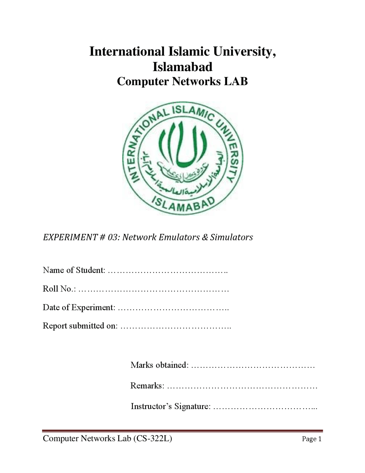 Computer networks for electrical and software engineering students - Docsity
