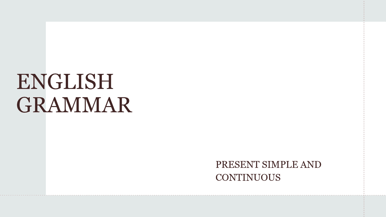 Present Simple And Continuous Docsity