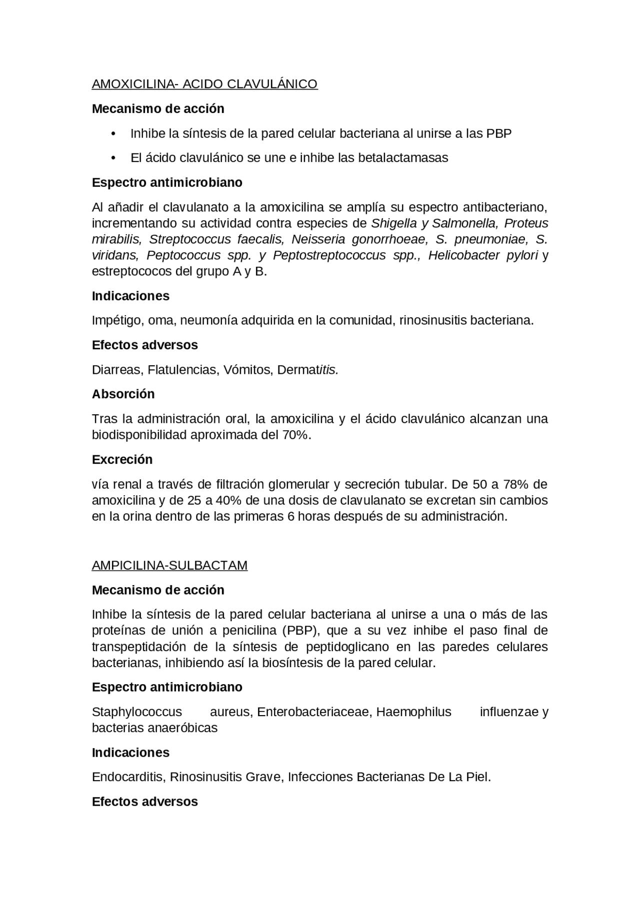 Antibióticos Betalactámicos Docsity