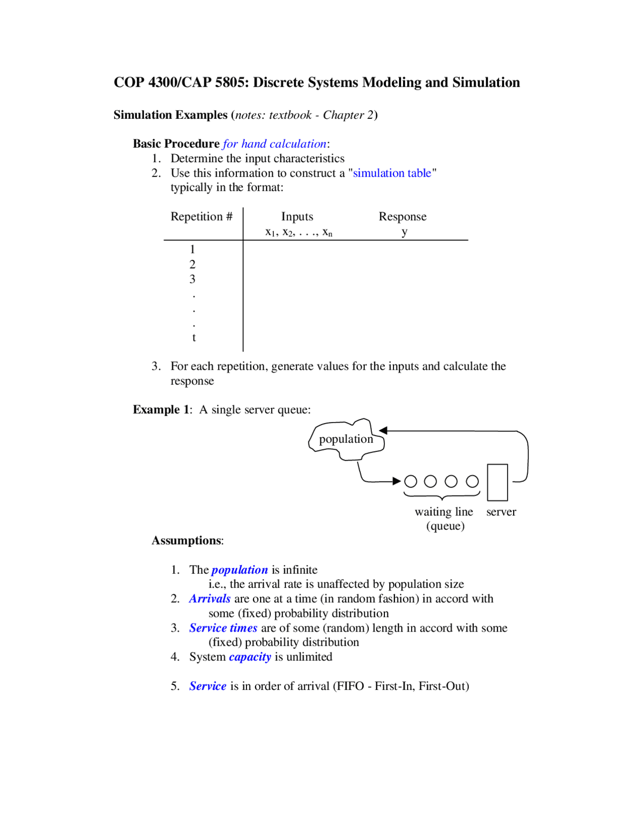 Simulation And Modelling Docsity