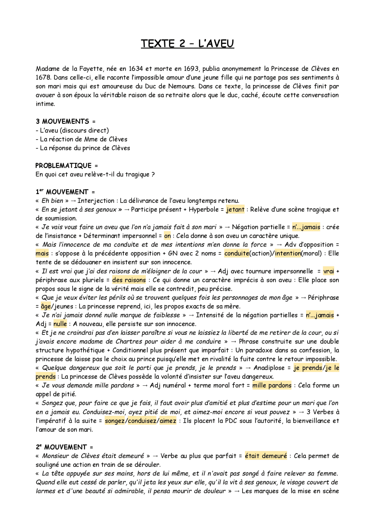 L'aveu- PDC- lecture linéaire - Docsity L'aveu- PDC- lecture linéaire - Docsity