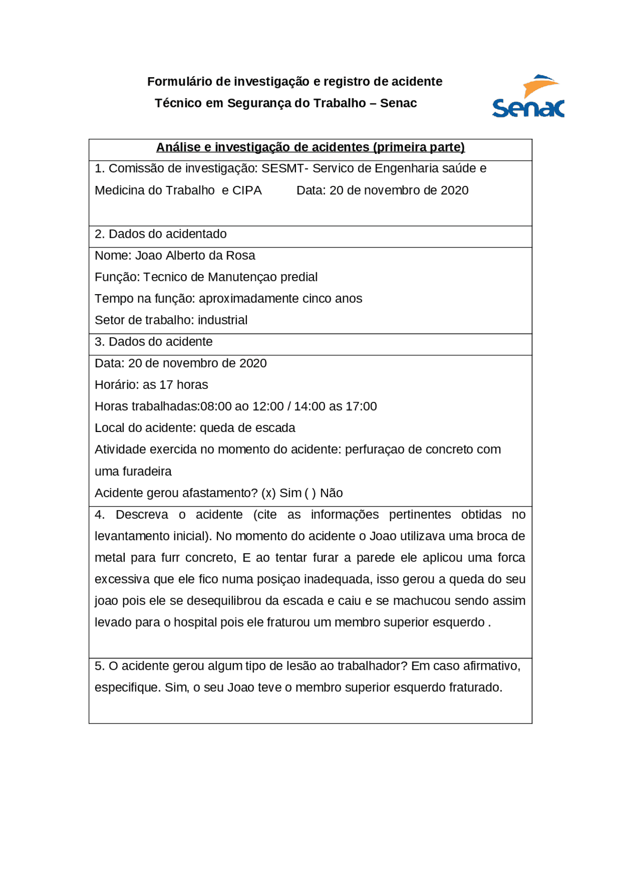 Atividade 3 Uc 5 Modulo B Esquemas Segurança Do Trabalho Docsity