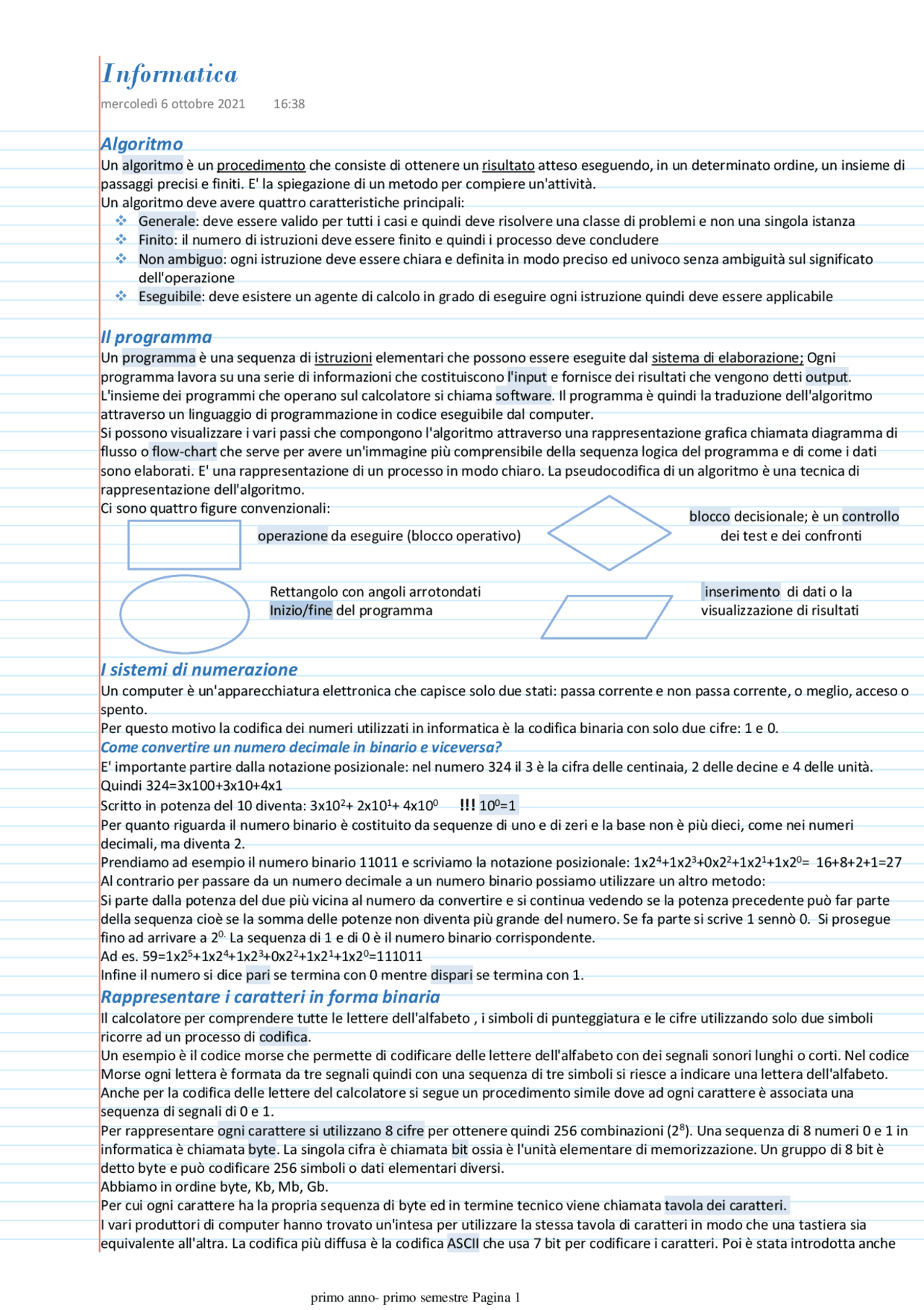Appunti Fondamenti Di Informatica Unipd Docsity