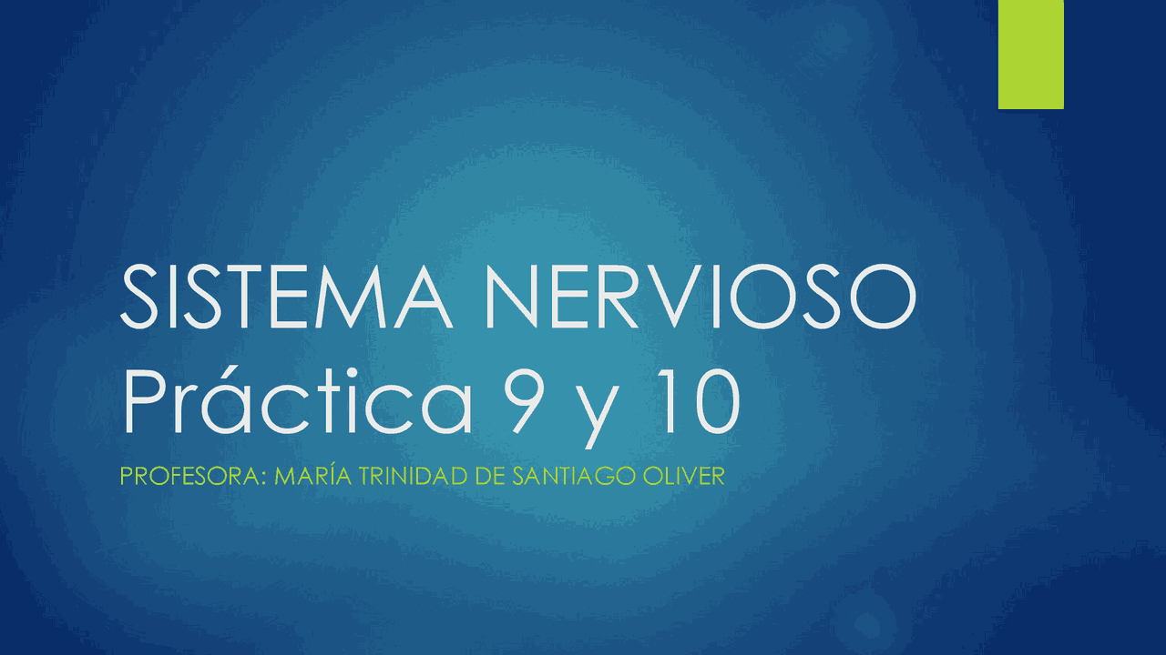 Practicas Sistema Nervioso Docsity