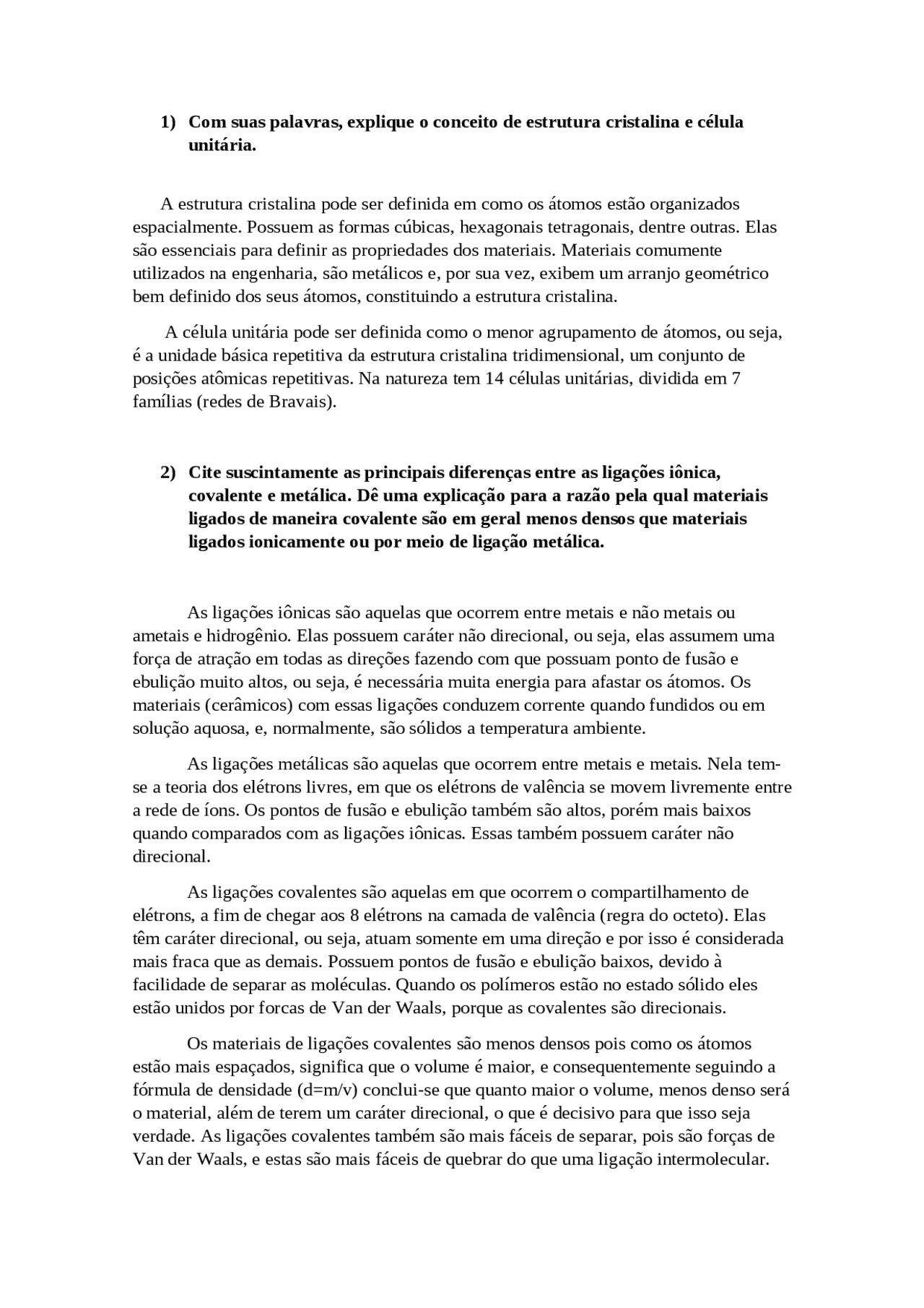 Ciência Dos Materiais Docsity